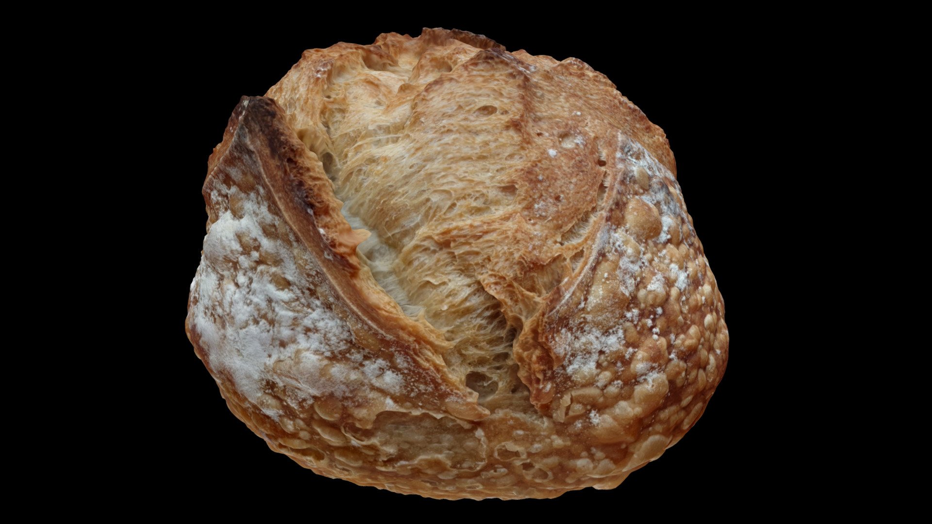 Pain traditionnel rond / french round bread scan - Buy Royalty Free 3D ...