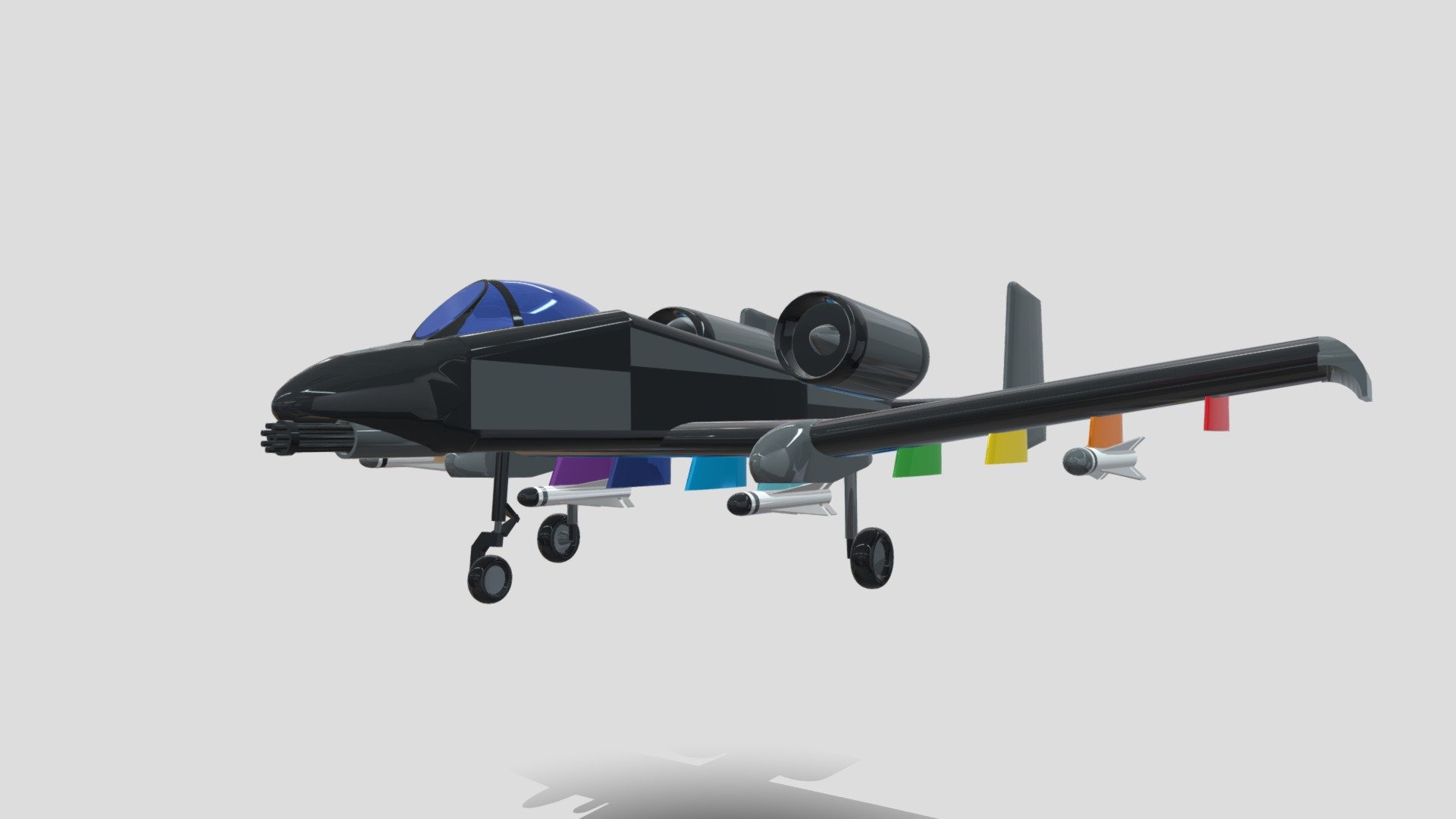 A-10 Thunderbolt (Stealth) - Download Free 3D model by Awesome Ploy 3D ...