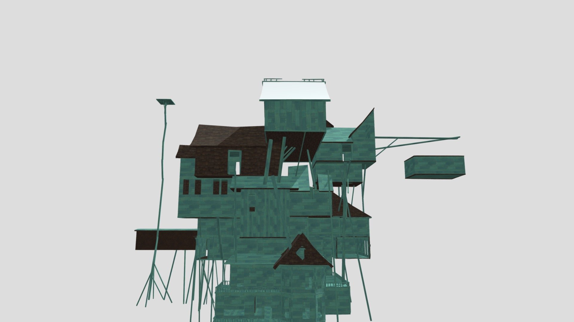 Hello Neighbor Alpha 4 House - Download Free 3D model by David ...