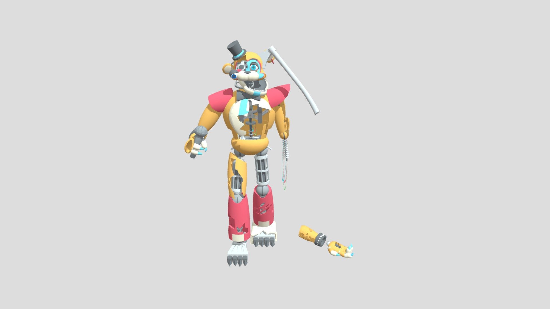 shatterd glamrock freddy - 3D model by tristantho9924 (@tristantho9924 ...