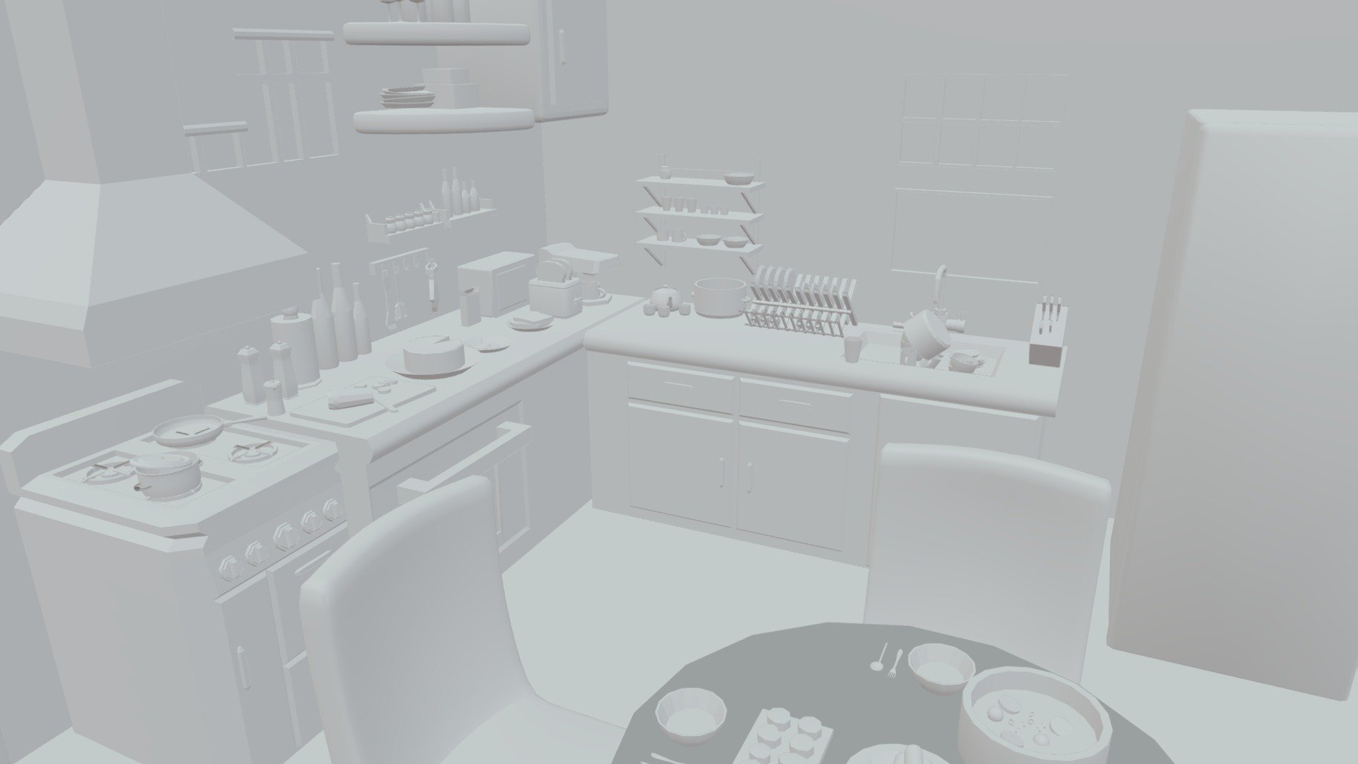 Kitchen - 3D model by narasha (@narasha0220) [50ca841] - Sketchfab