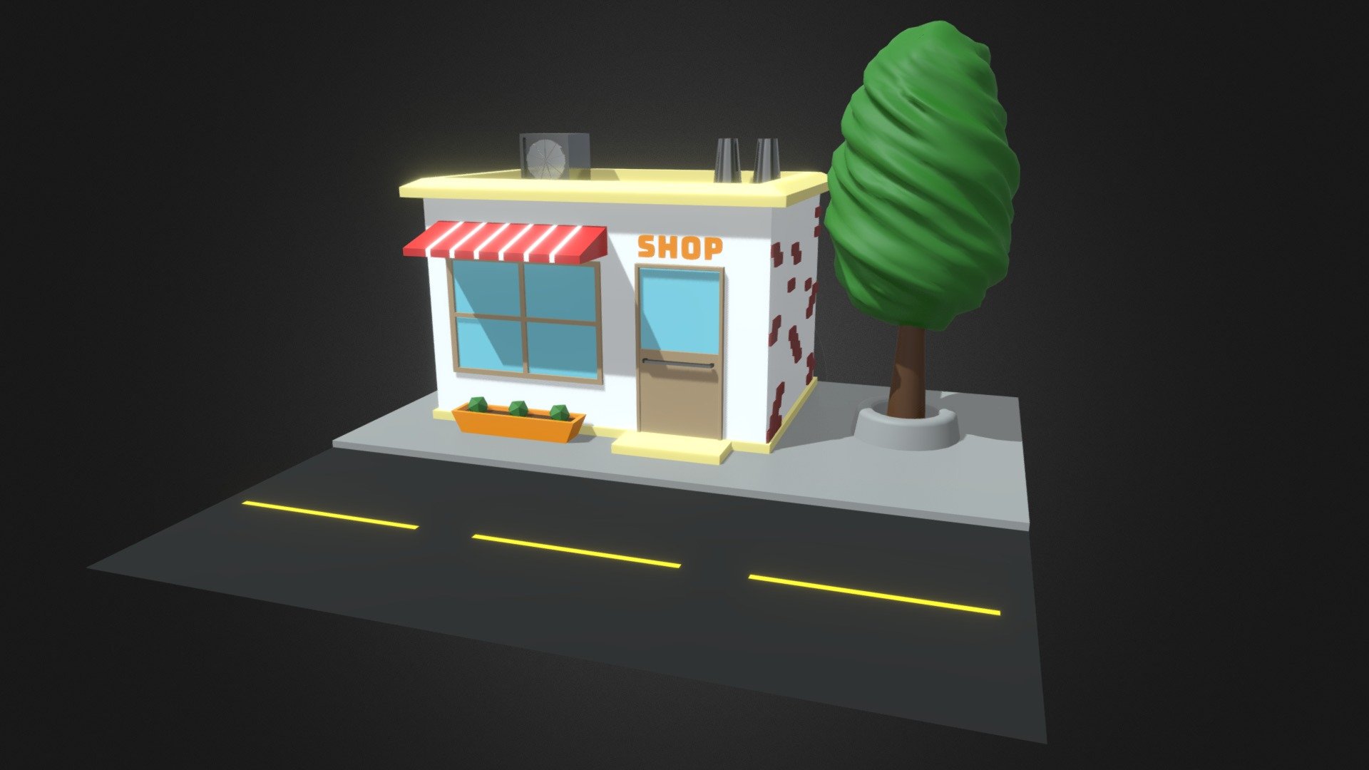 Shop Cartoon - Download Free 3D model by Saar Designer (@saardesigner ...