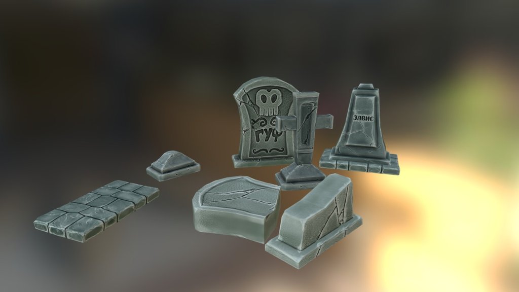 Cemetery props. Part 04 - 3D model by RicochetWitcher [50cd95d] - Sketchfab