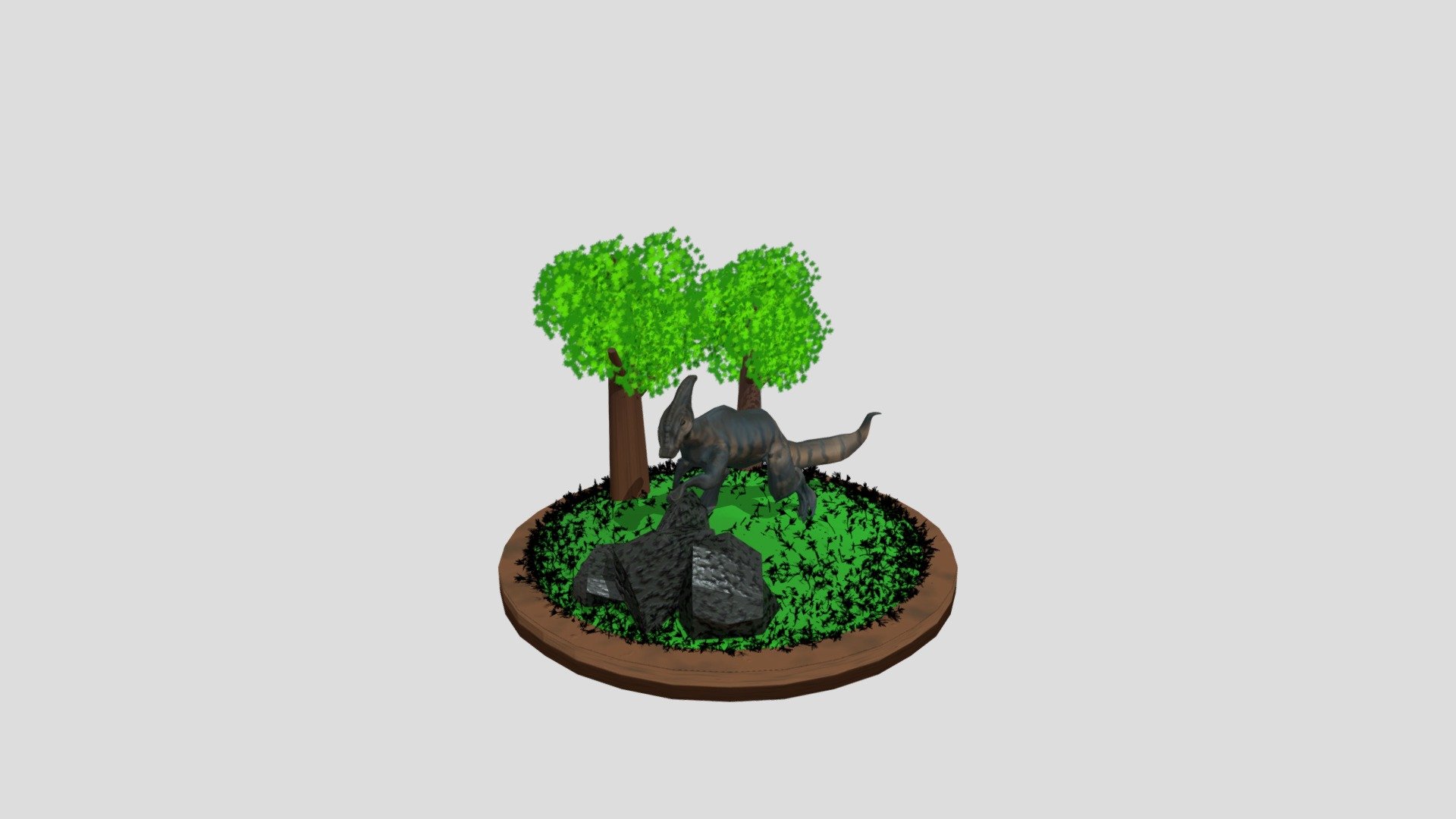 Parasaurolophus - Dinosaur Assignment - 3D model by HoniMustard ...