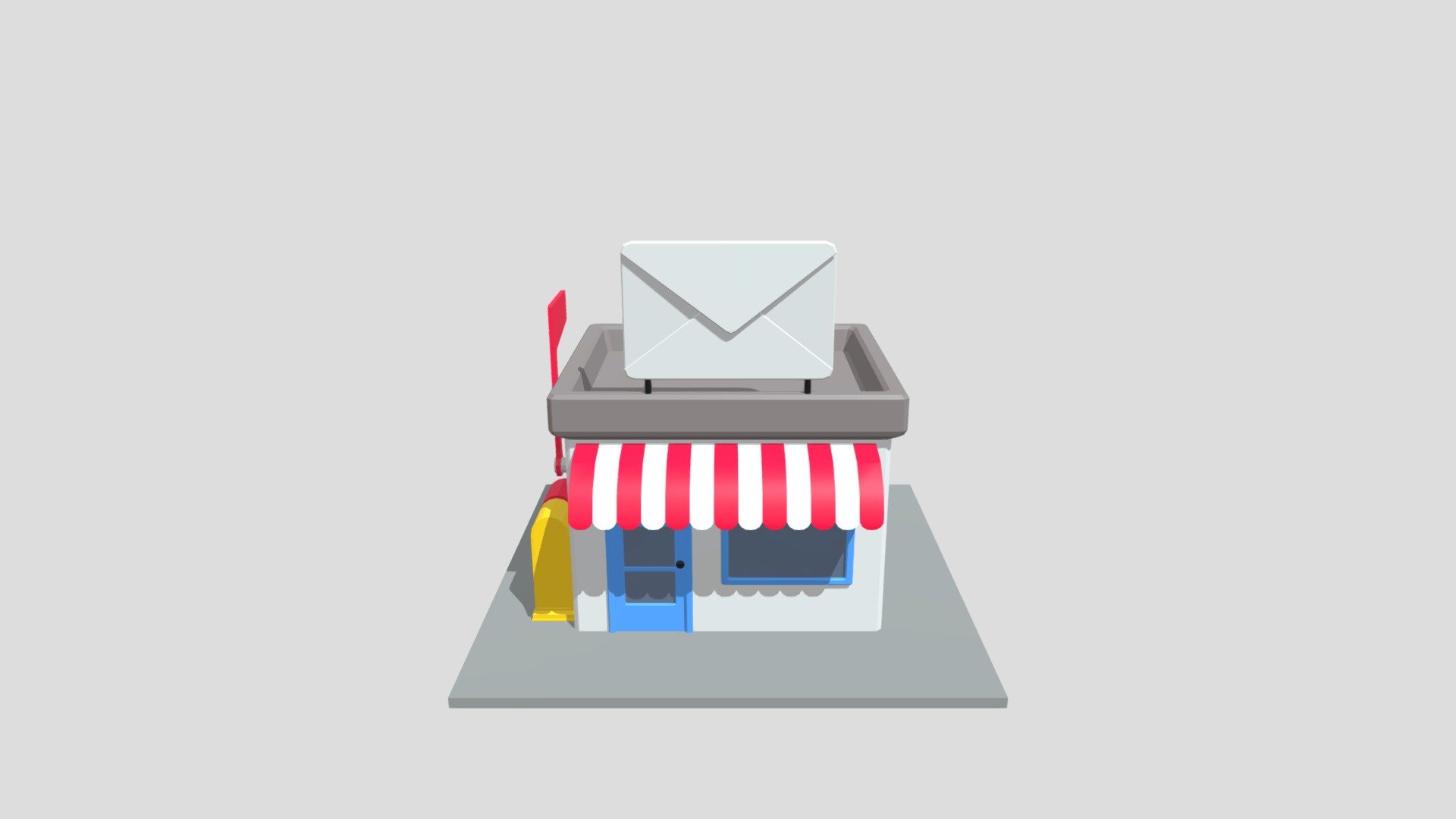 Post Office - Download Free 3D model by Bunny (@YolandaX) [50d2264 ...