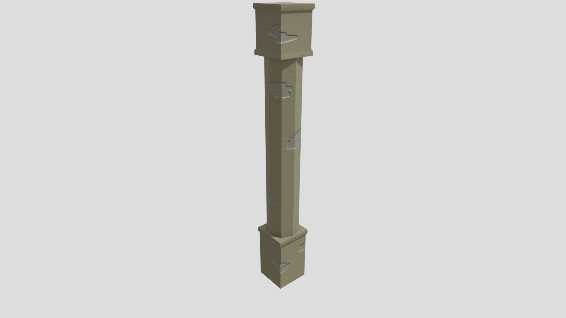 Pillar Regular (texture & model) - Download Free 3D model by Fruitgeoff ...