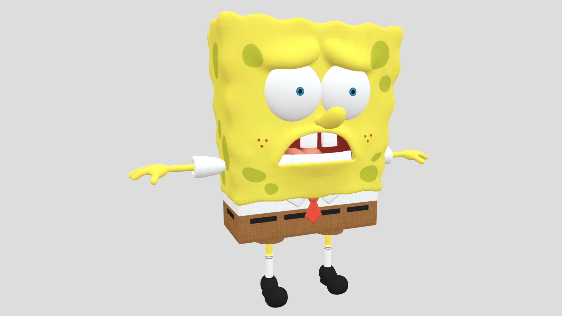 BFBBR - SpongeBob Scared - Download Free 3D model by SMF Features ...