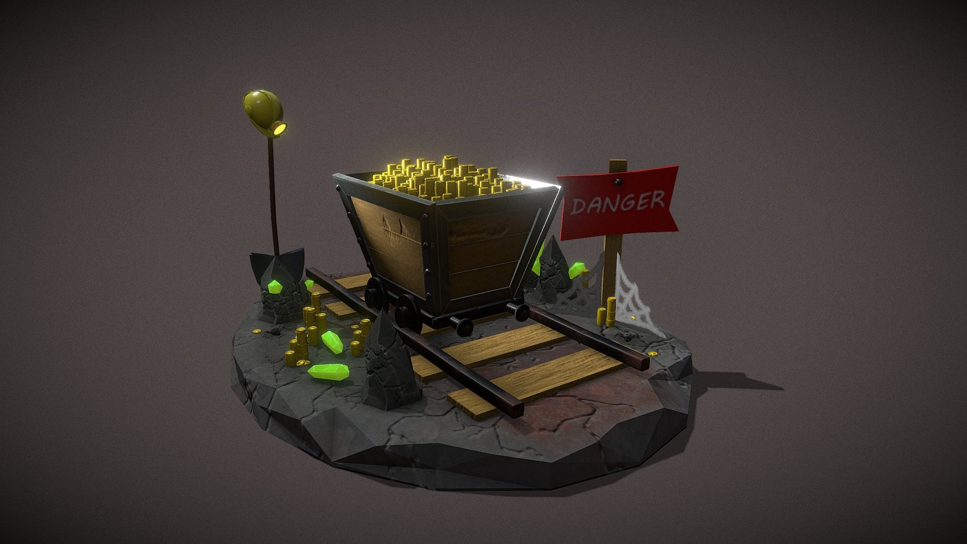 Minecart - 3D model by RMBehan [50d6f3c] - Sketchfab