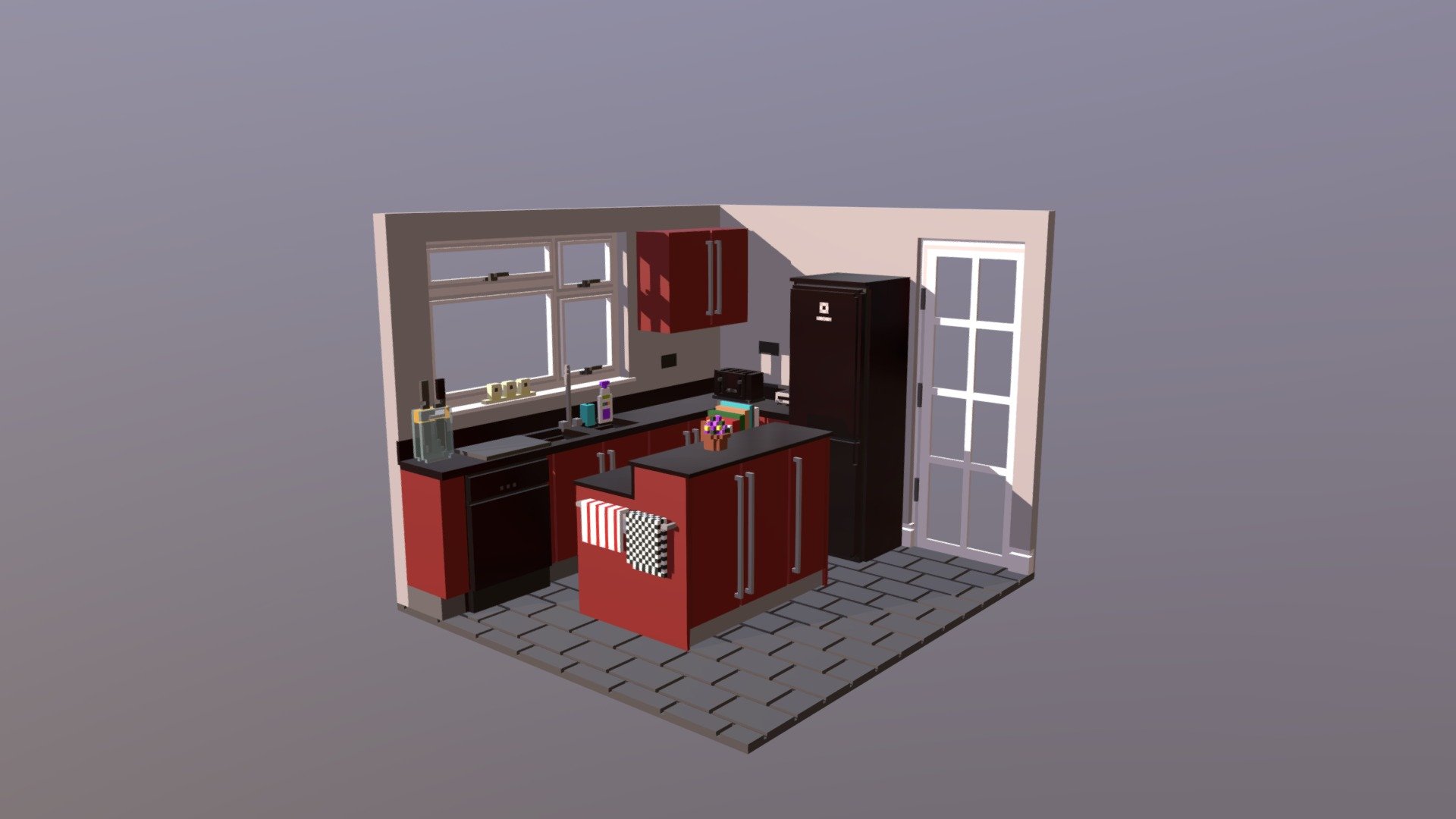 Kitchen - 3D model by Χάρις (@charisbong) [50db97f] - Sketchfab