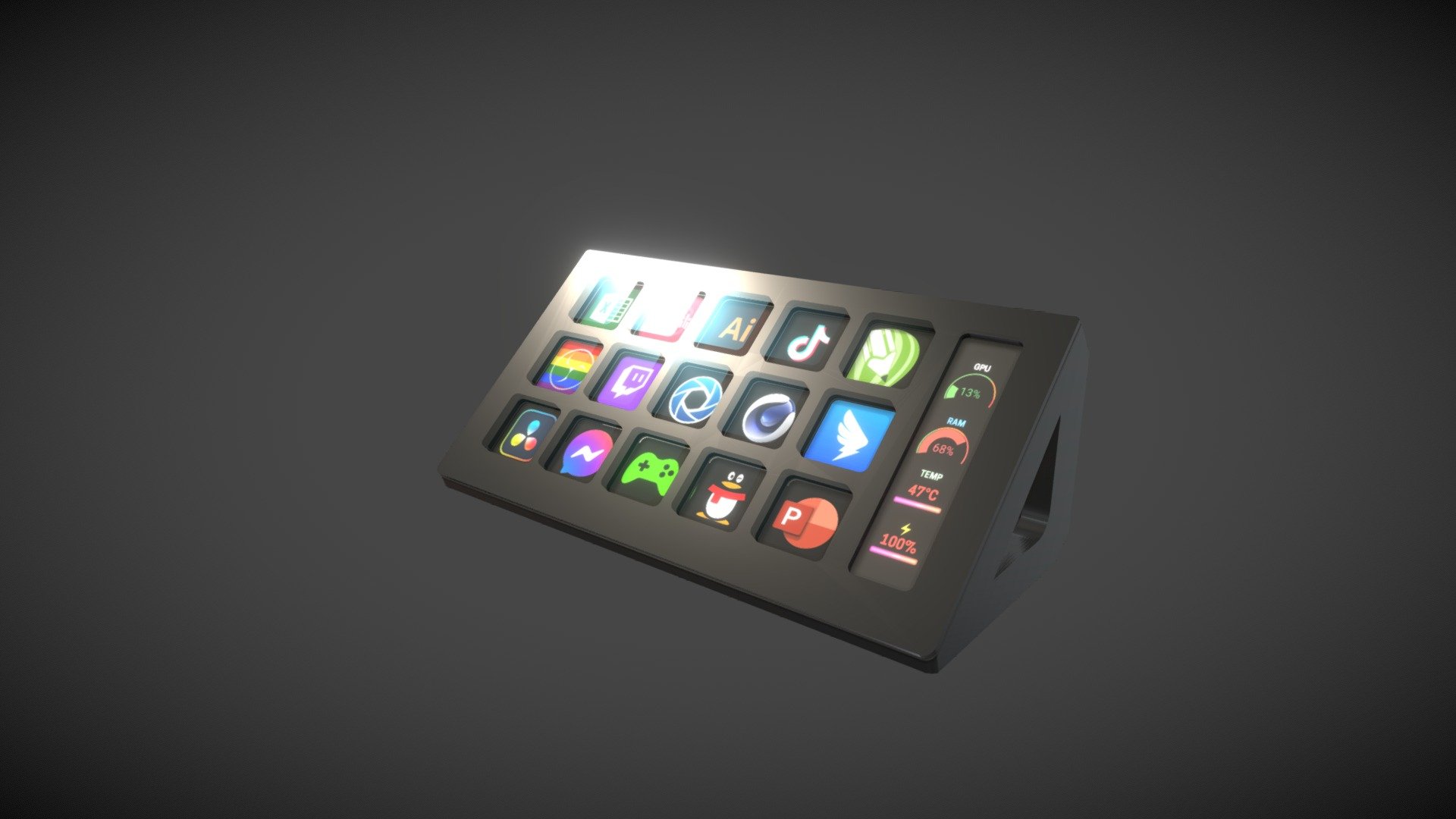 LCD keys black - Download Free 3D model by srijanshekhar [50dbfb5 ...