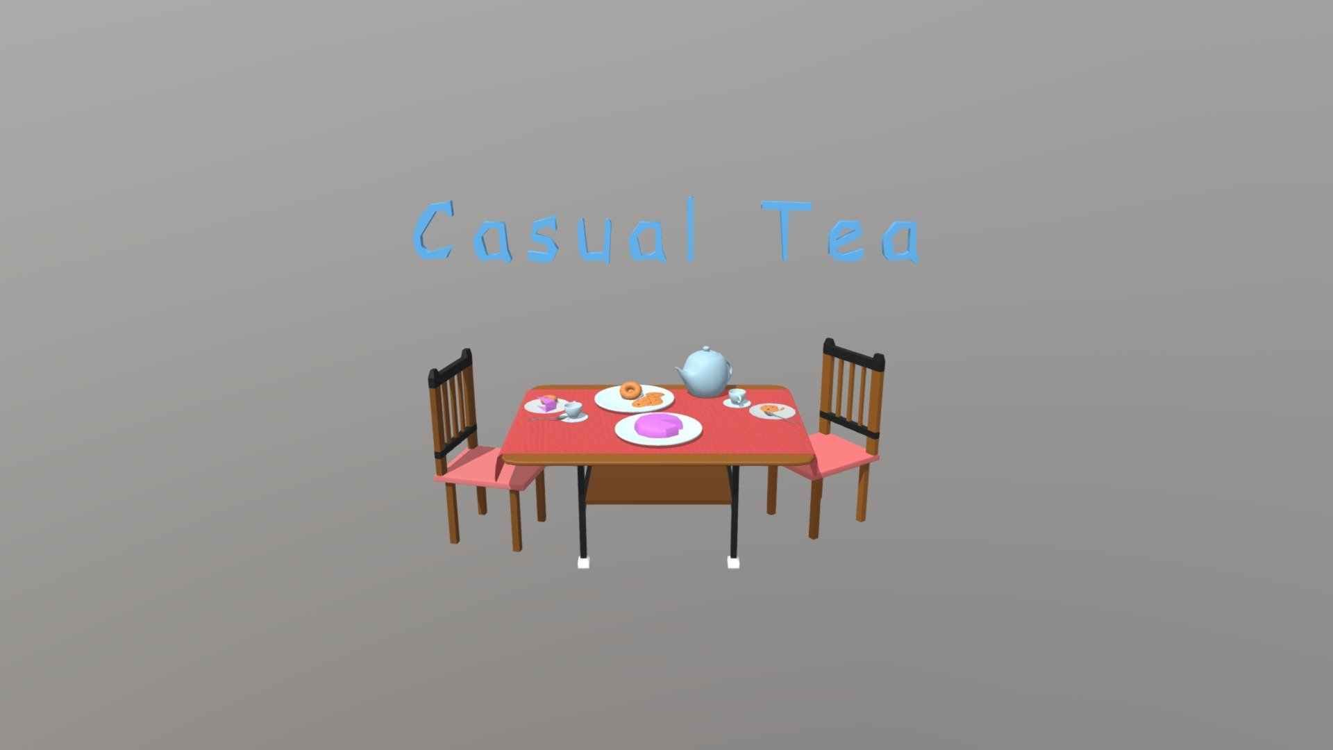 Tea Party - 3D model by Johannes.Jonassen [50dd35b] - Sketchfab