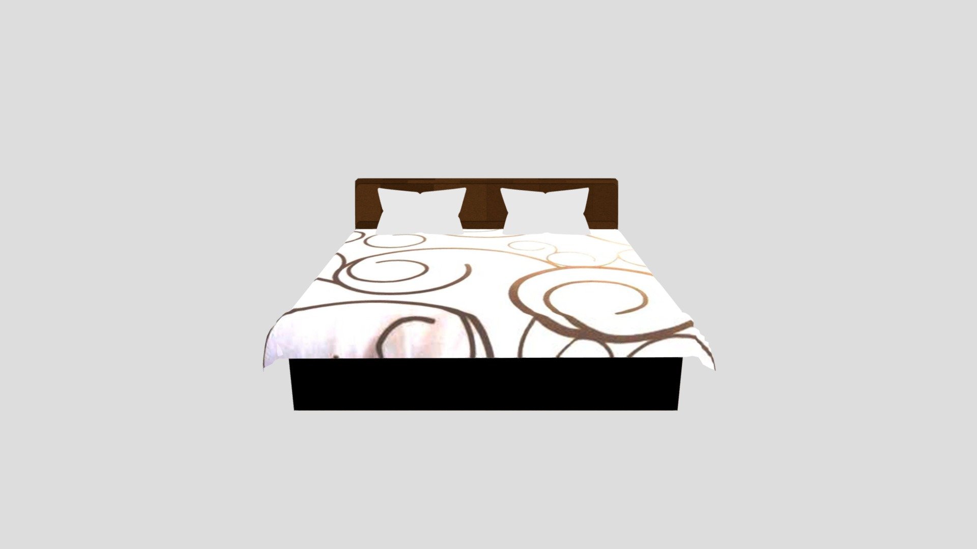 Double Bed 3d Model By Mknow [50df0e1] Sketchfab