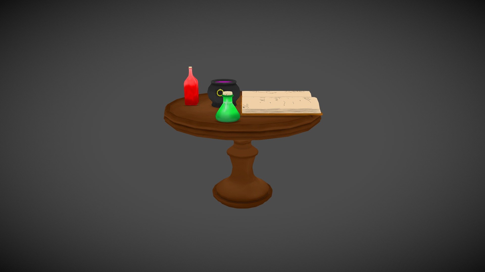 Alchemy Table - 3D model by zdbosoxfan [50dfbff] - Sketchfab
