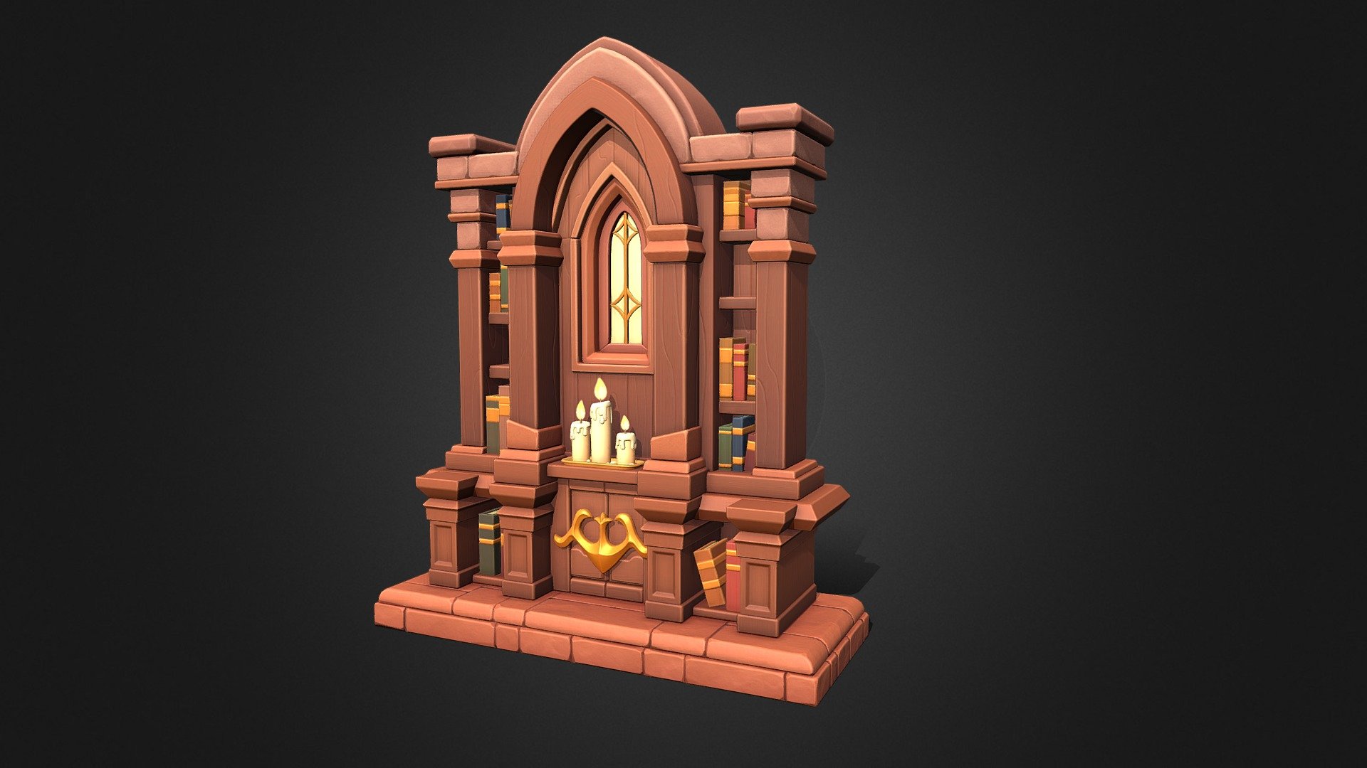Stylized Library - 3D model by NianaRona [50e0e9a] - Sketchfab