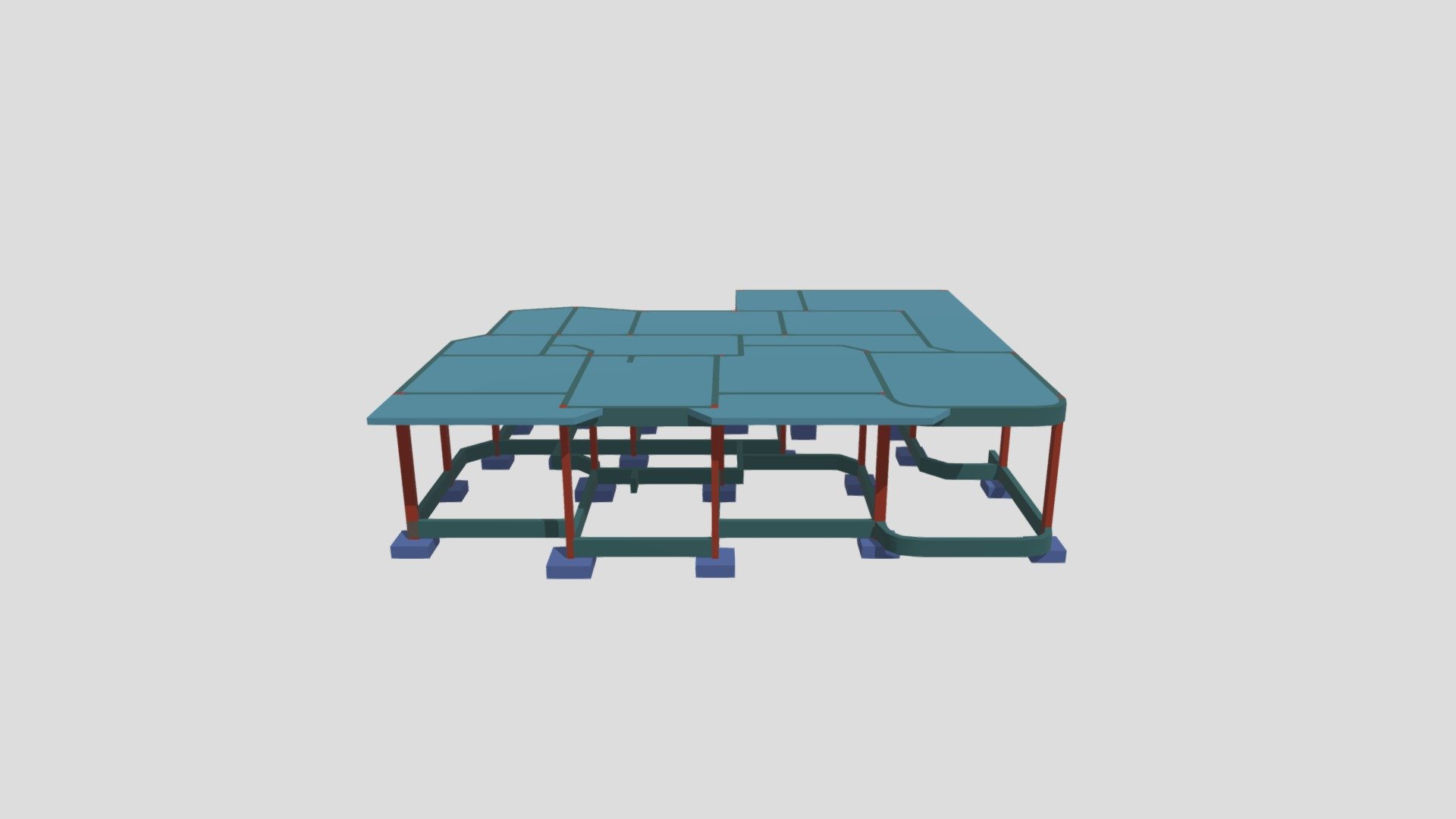 Residence in reinforced concrete - Download Free 3D model by ...