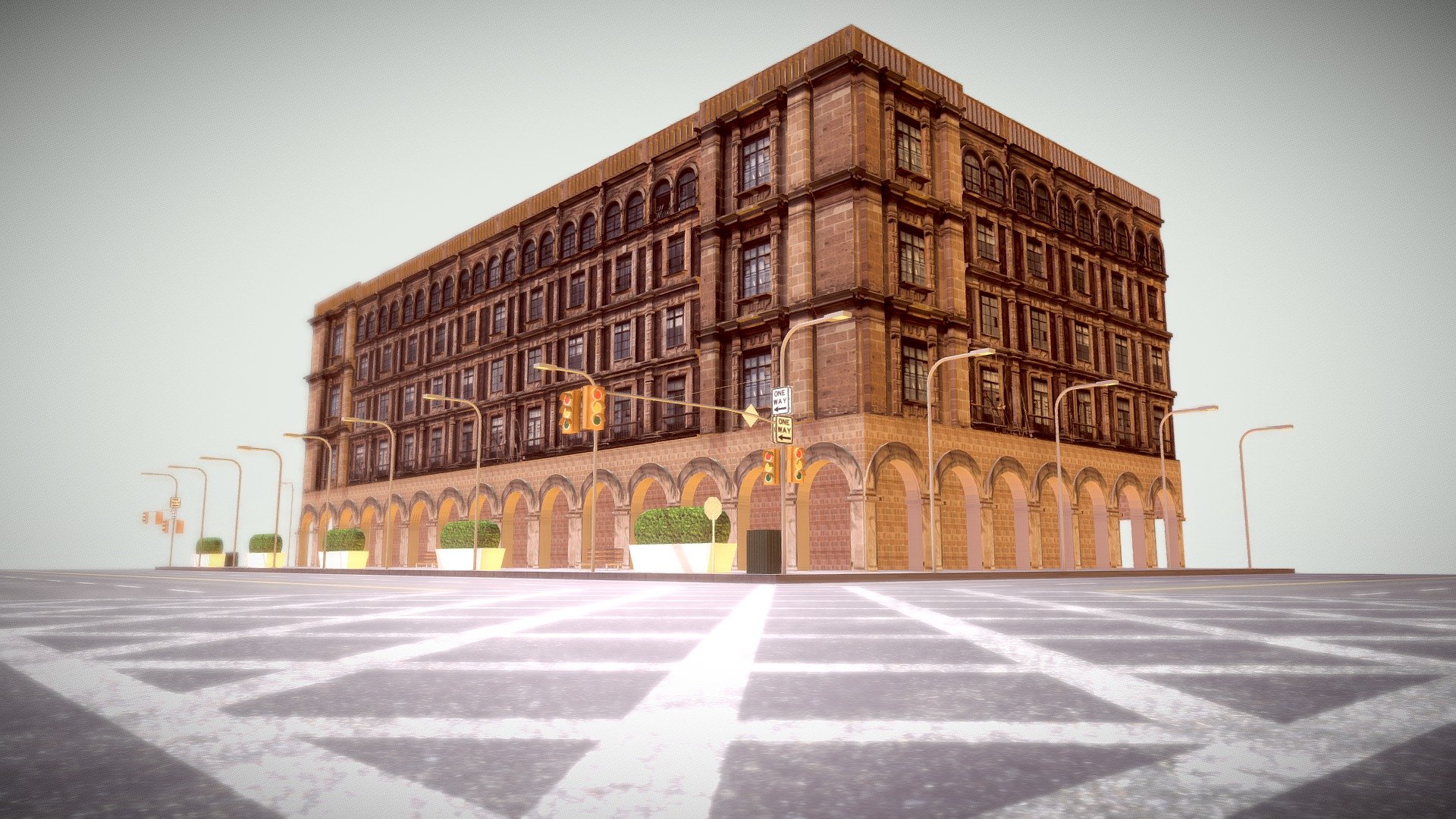 Classical Monument Building 19th Century - Download Free 3D model by ...