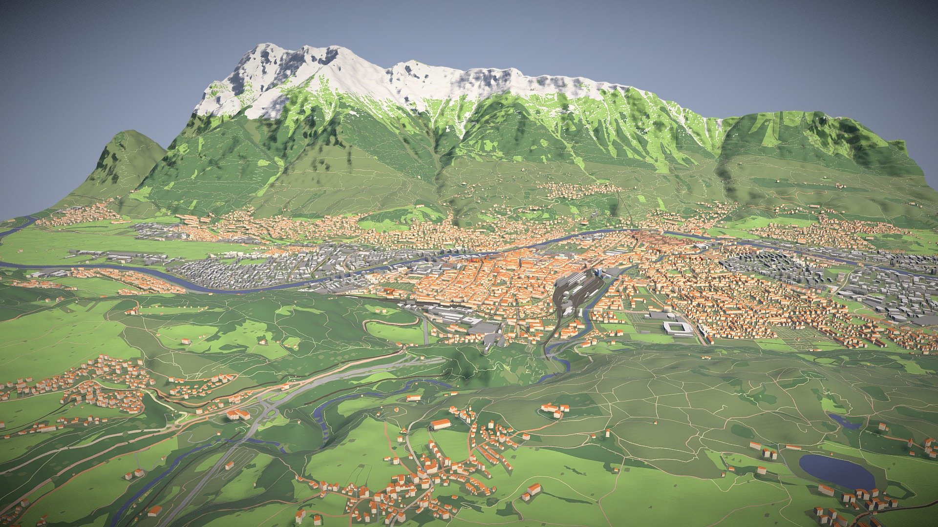 Innsbruck Austria - city and urban - Buy Royalty Free 3D model by Jinda ...
