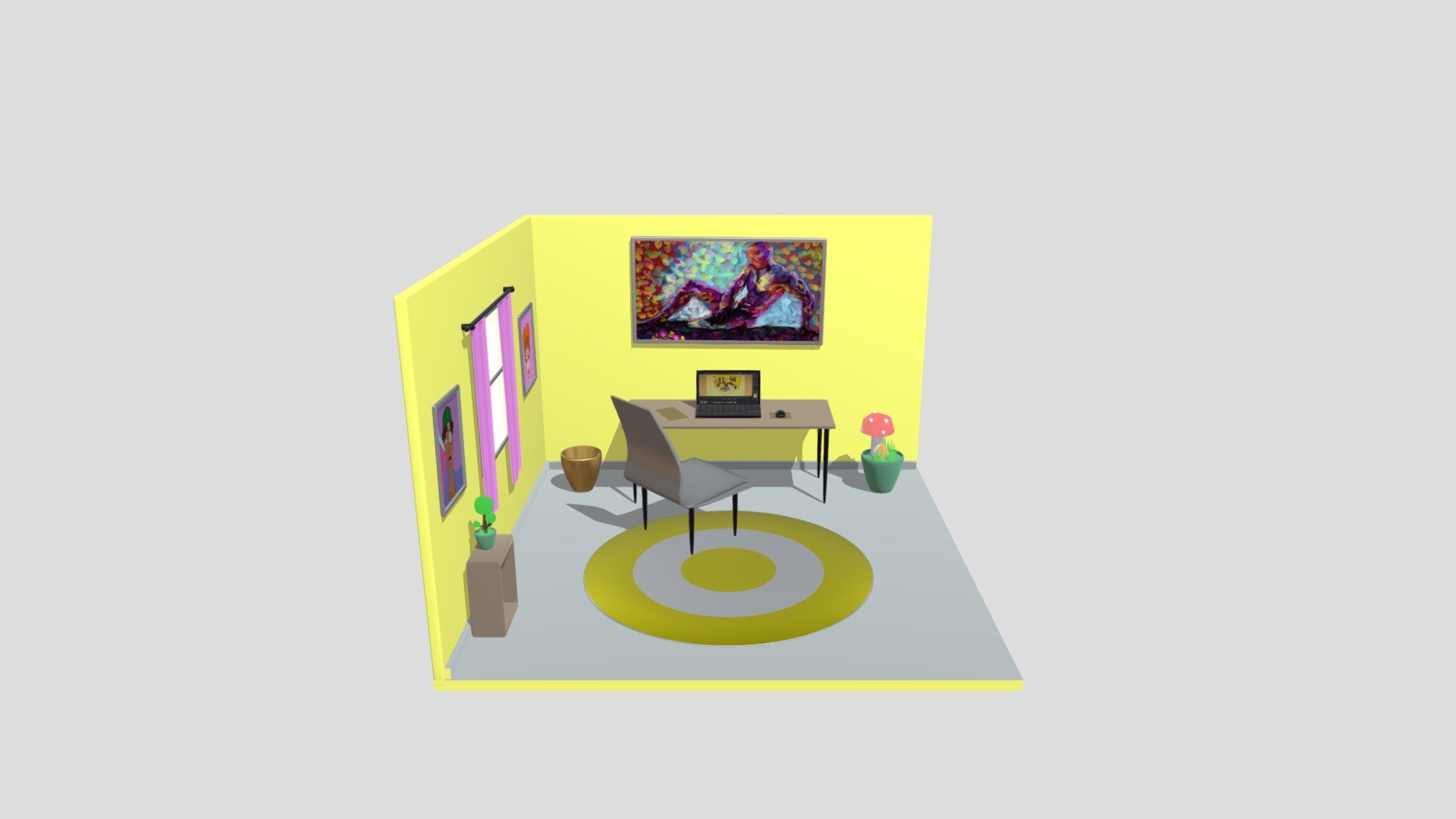 CHIBI Study Room - 3D model by kelx.savage (@kelechi.nwuke) [50e2222 ...