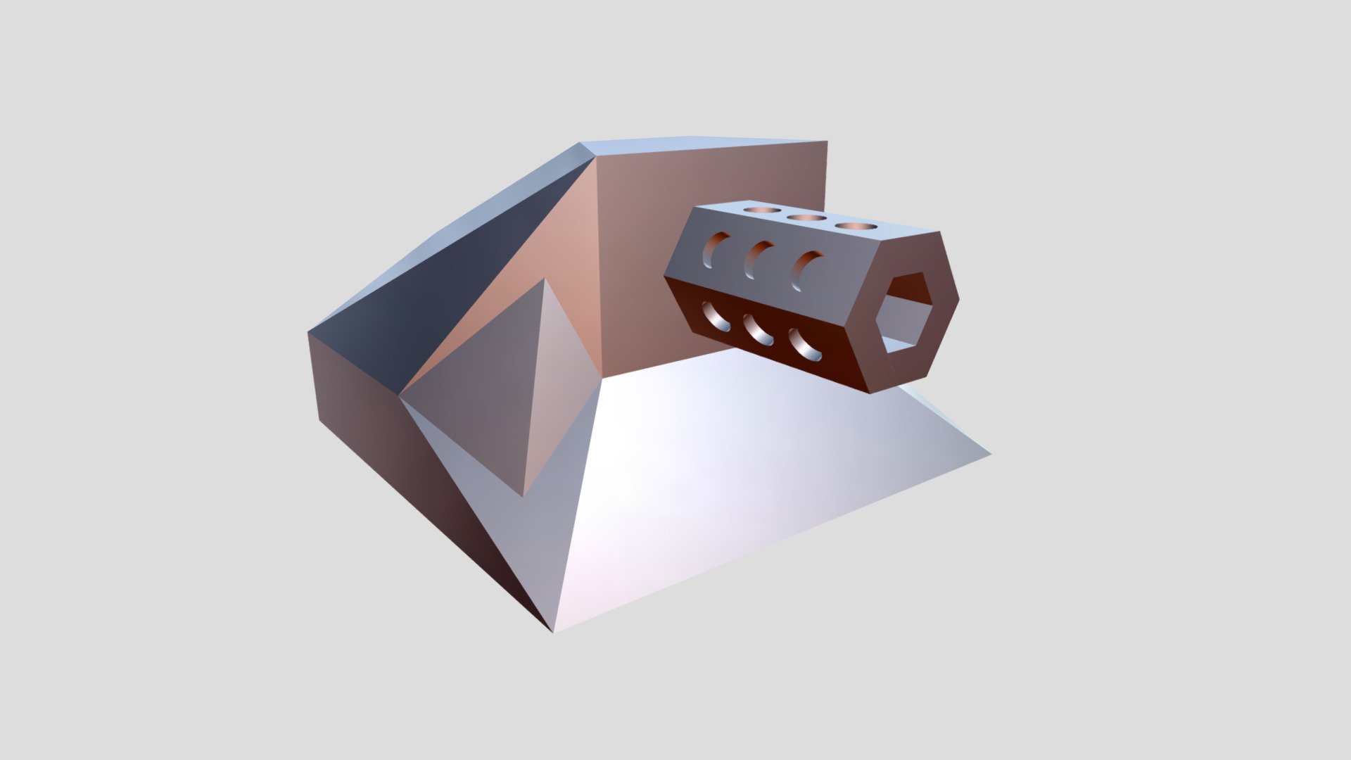 Low Poly Turret - Machinegun 1 of 3 (set of 4) - Download Free 3D model ...