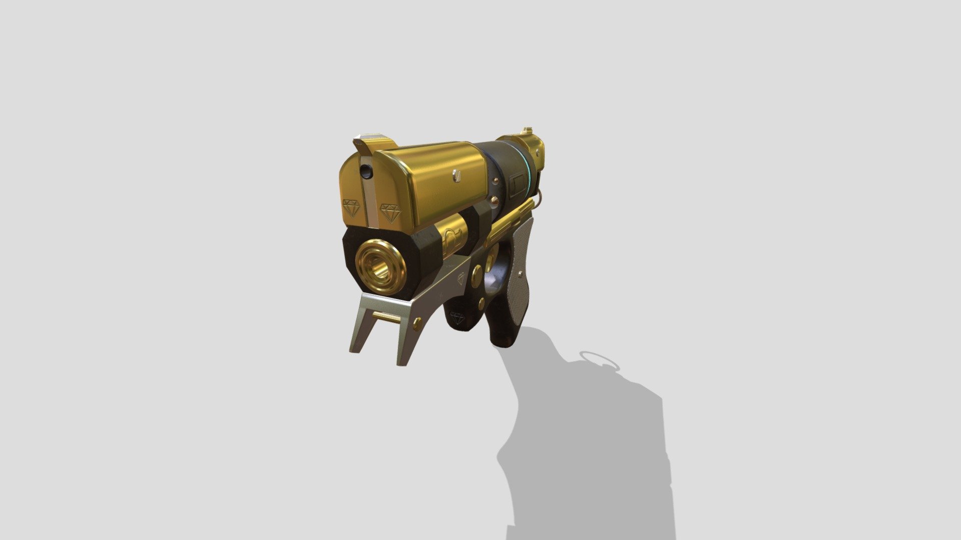GOLD PISTOL - 3D model by ramiro.mosca [50e421a] - Sketchfab