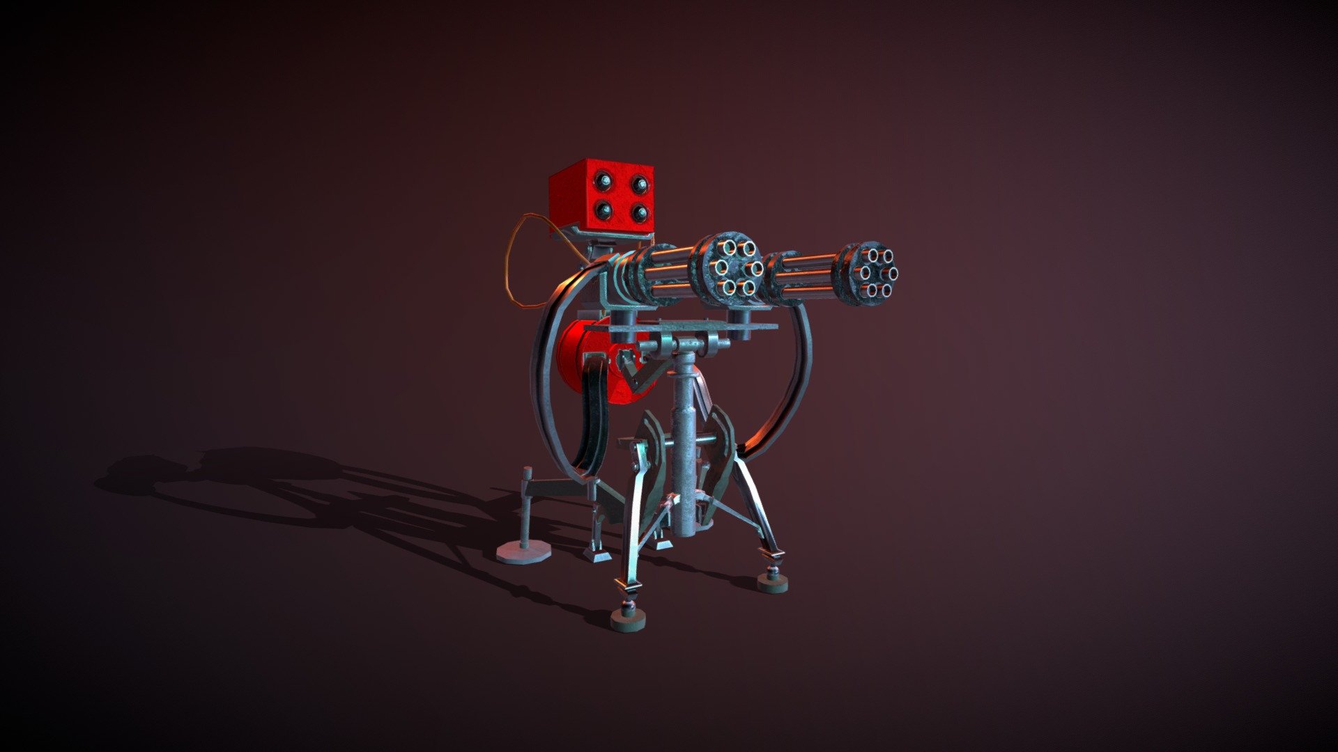 Sentry Gun Level 3 - 3D model by musk bloom (@mulbloom) [50e4637 ...