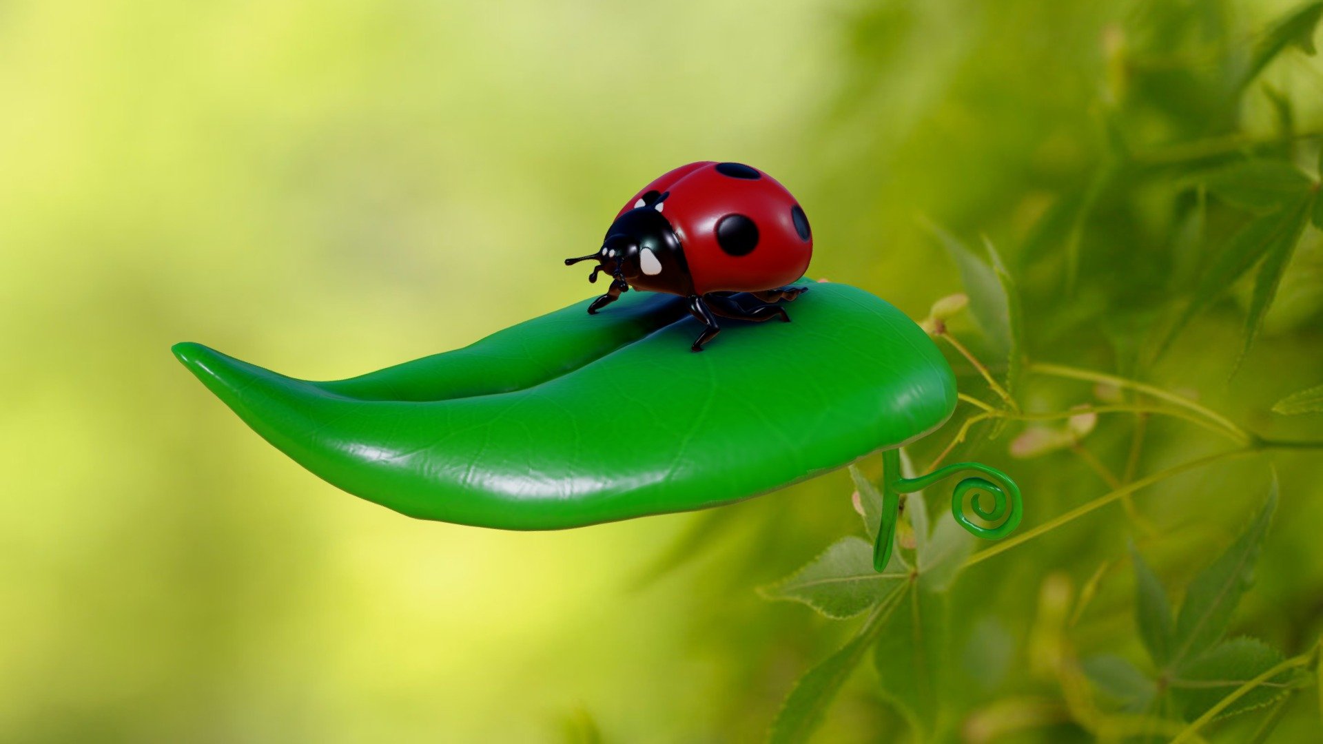 Ladybug #3DSM1 - Download Free 3D model by JuanG3D [50ea284] - Sketchfab