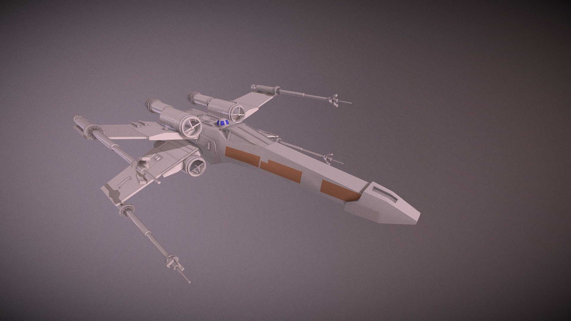 X- Wing - 3D model by Kraphik.Threedee [50eb6f1] - Sketchfab