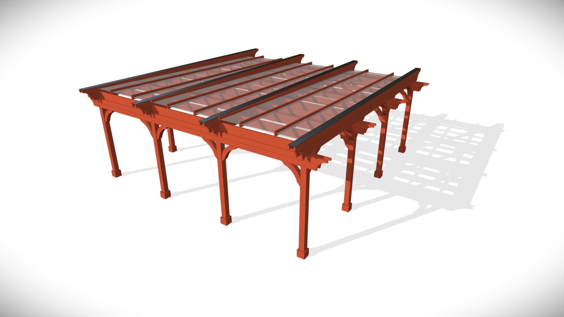 Custom Pergola - 3D model by Conceptual Engineering - RB [50ecc2b ...