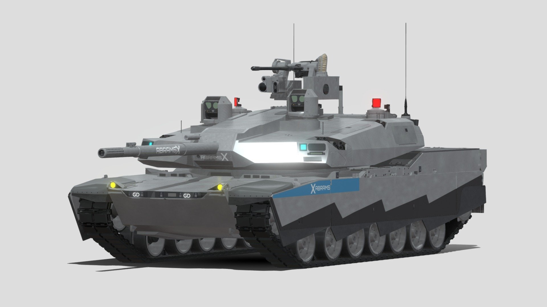 General Dynamics Abrams X Main Battle Tank - Download Free 3D model by ...