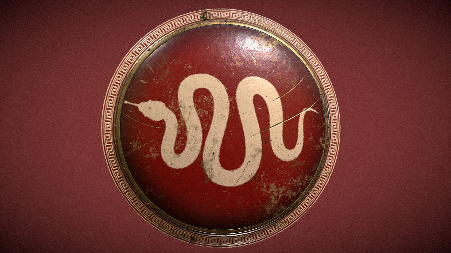 Shield Hoplon - Snake - Buy Royalty Free 3D model by Canary Games ...