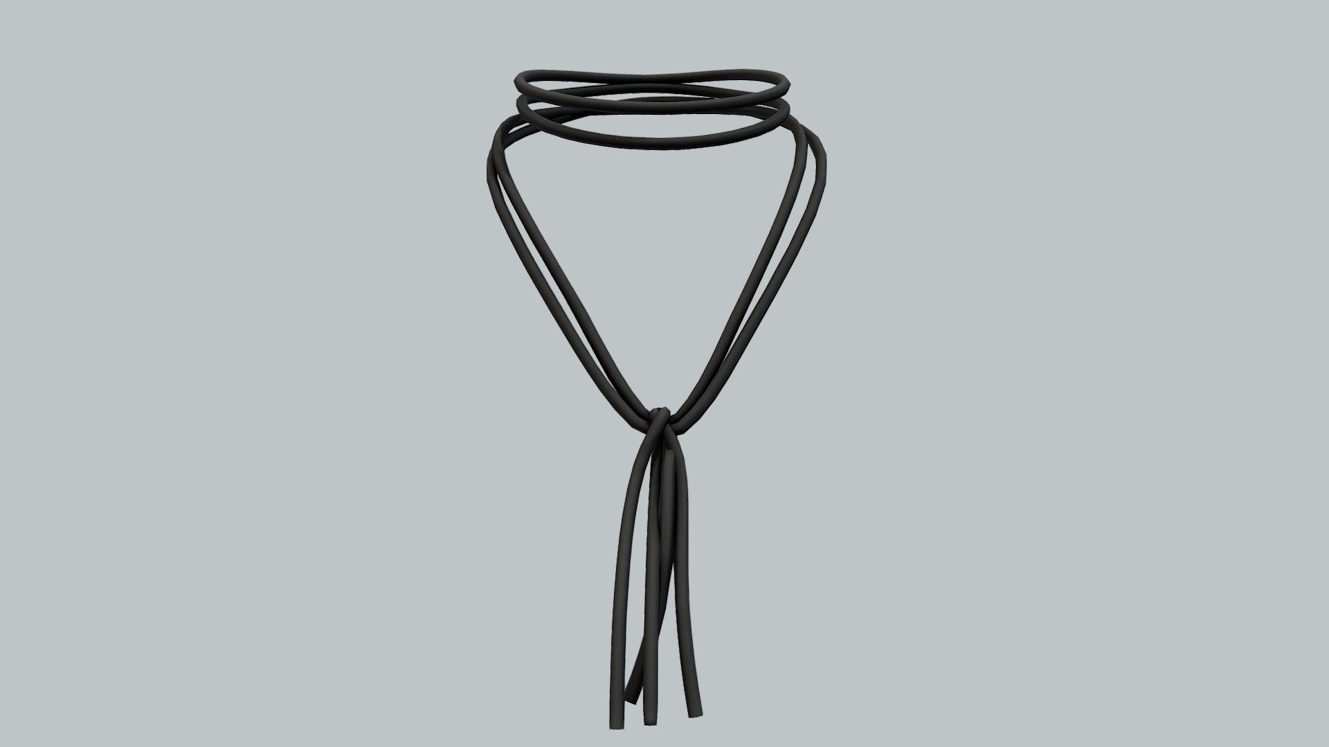 Female Vintage Cord Necklace - Buy Royalty Free 3D model by 3dia ...