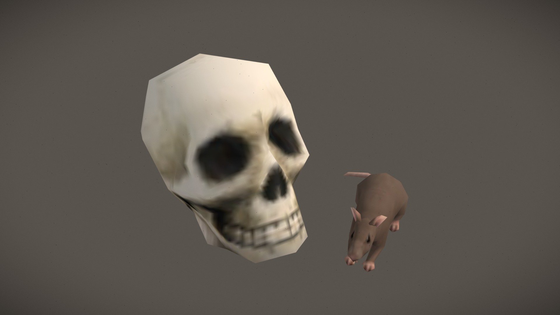 Skull and Rat - 3D model by Amaruuk [50f05b8] - Sketchfab