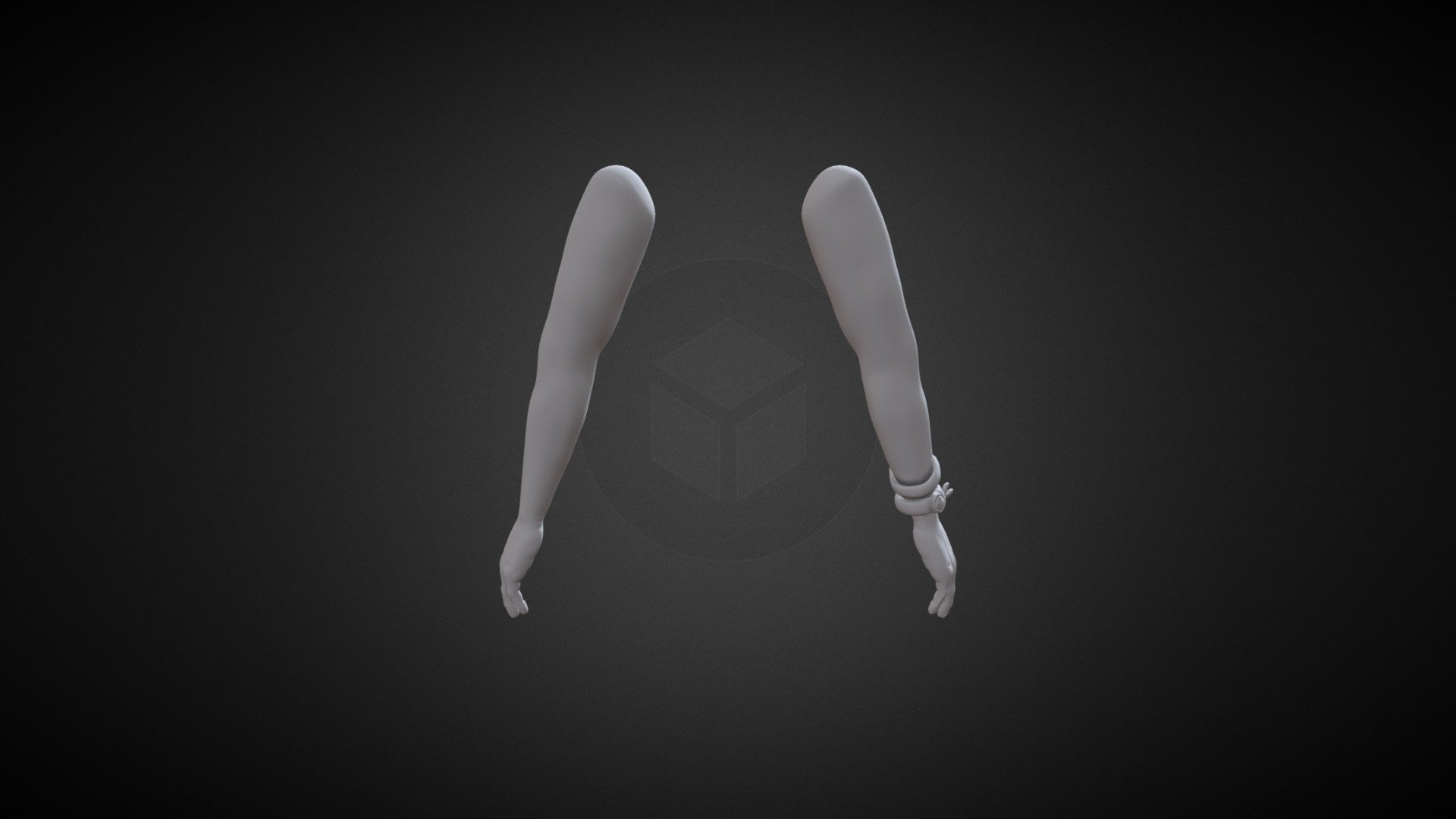 First-person game arms model WIP - 3D model by TabbieCat [50f463d ...