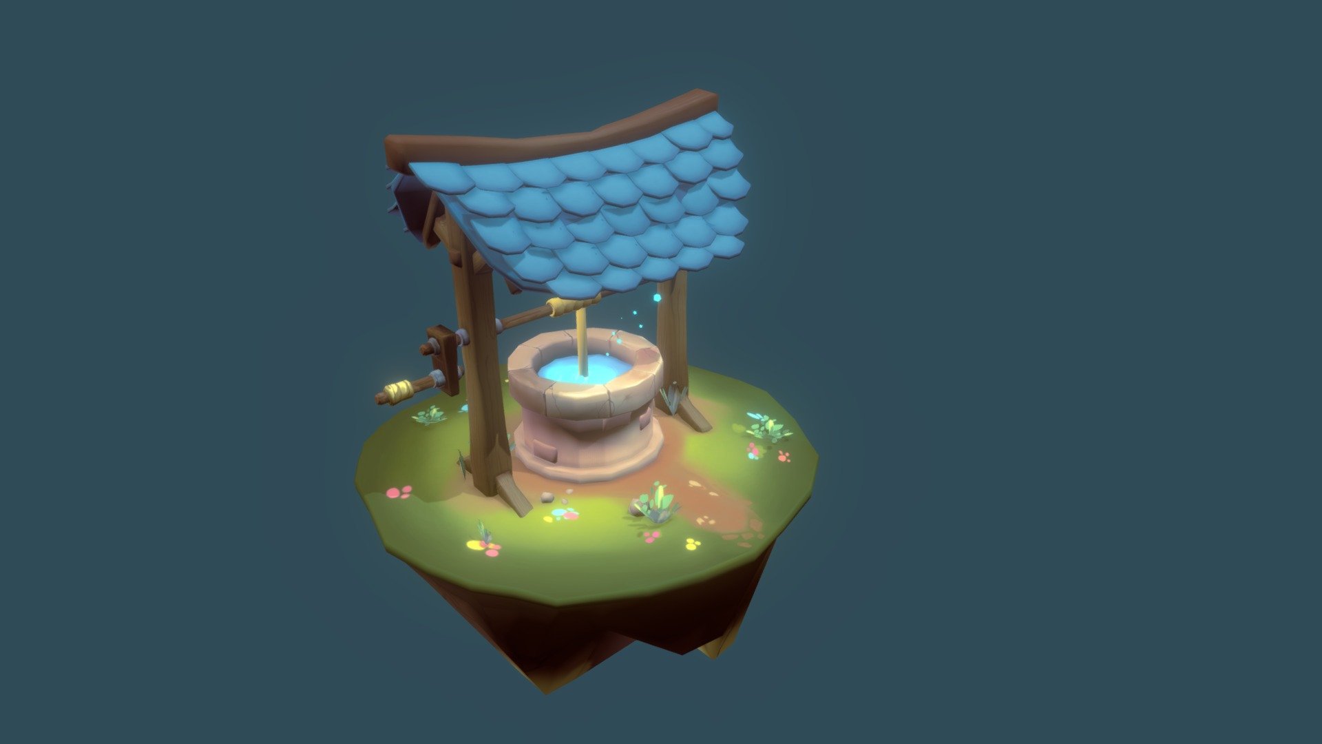 Magical Well - 3D model by Tien (@nt.nguyent) [50f4d43] - Sketchfab