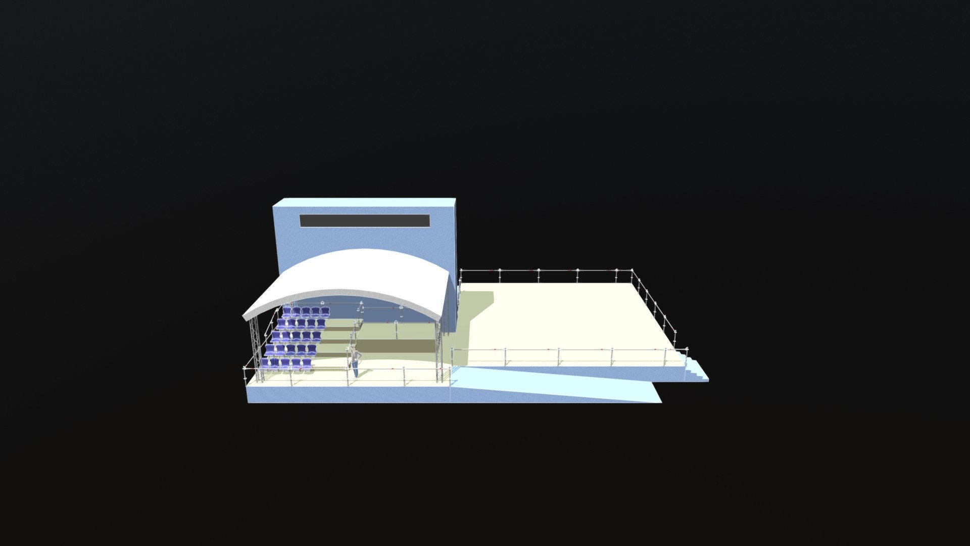 tribun - 3D model by m.gavrishev [50f51c8] - Sketchfab