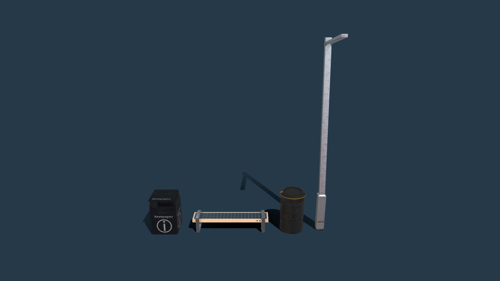 Modern city props - Buy Royalty Free 3D model by BarnusModels [50f6528 ...