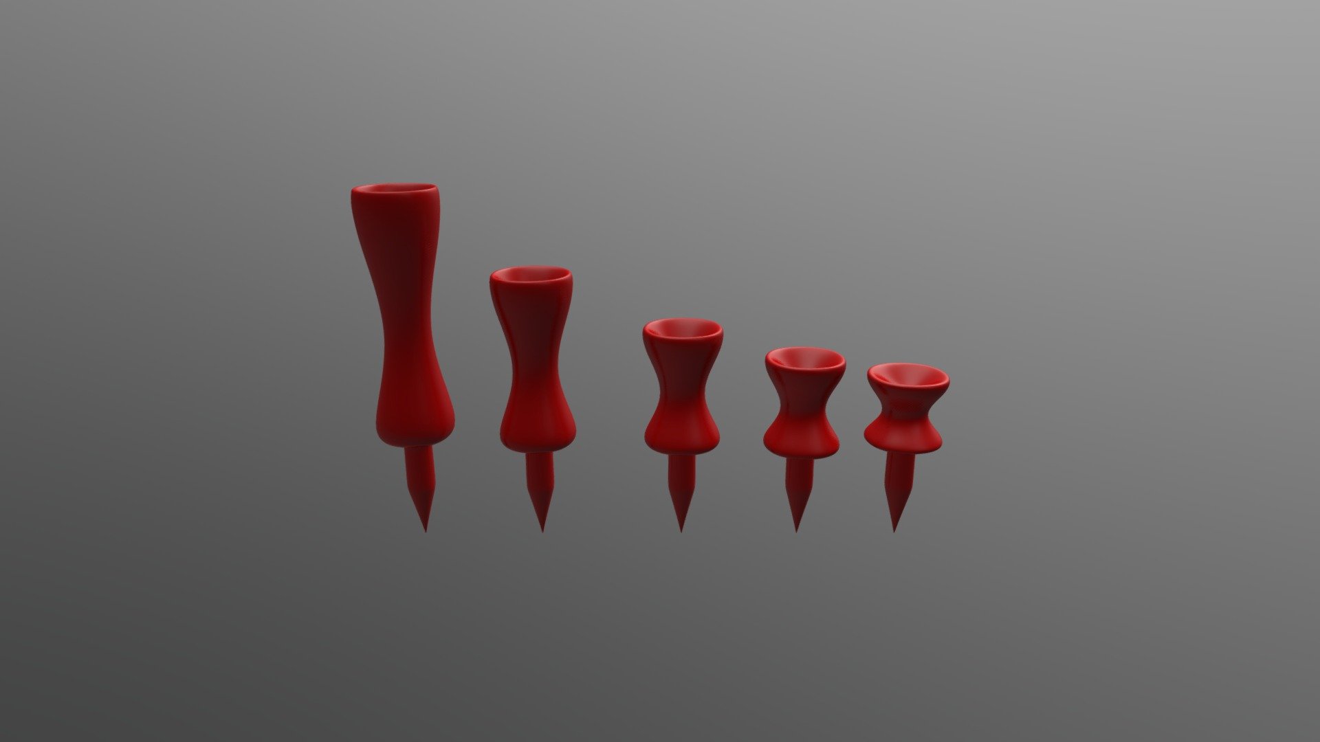 Golf_Tees - 3D model by StevenPowell (@stevendddd) [50fa384] - Sketchfab