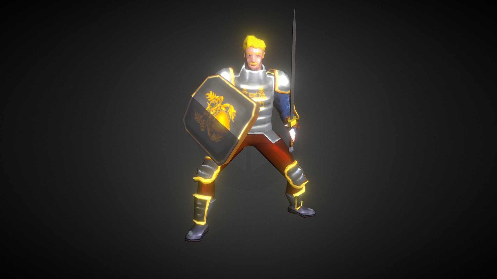Low Poly Knight Paladin - Buy Royalty Free 3D model by lascoyt [50fad6e ...