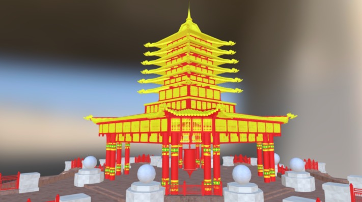 Pagoda 7 Day - 3D model by Alexandr Dikanskii (@samdikan) [50fbcb5 ...