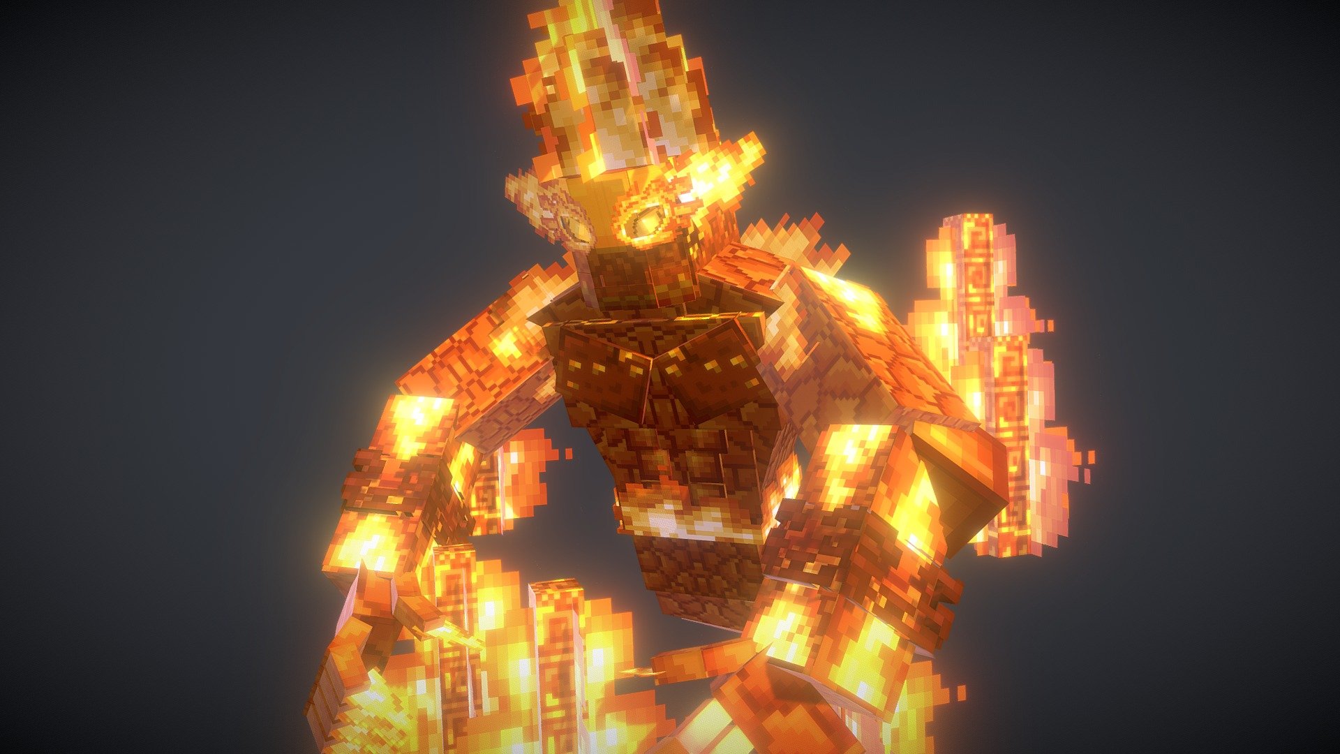 Blaze God - 3D model by Banathe [50ff3c5] - Sketchfab