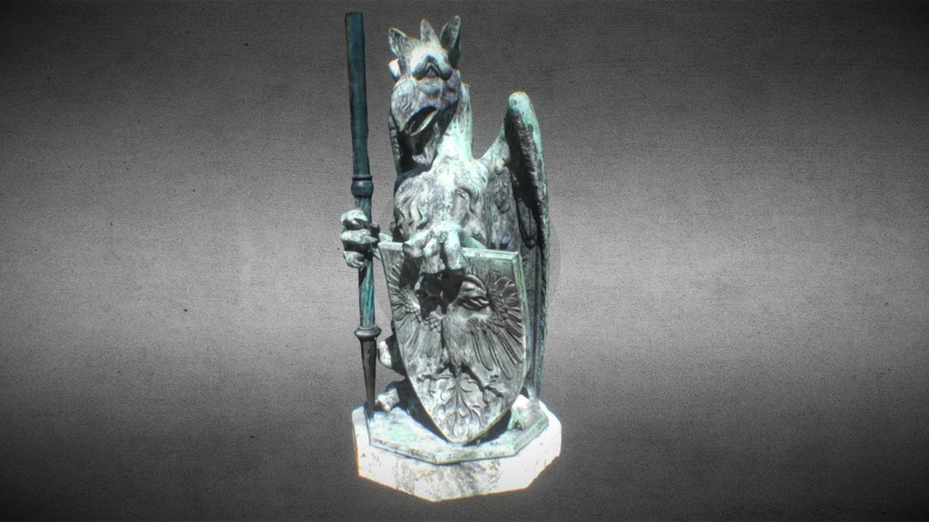Greif mit Wappenschild - 3D model by EQ-Vis [50ff3de] - Sketchfab