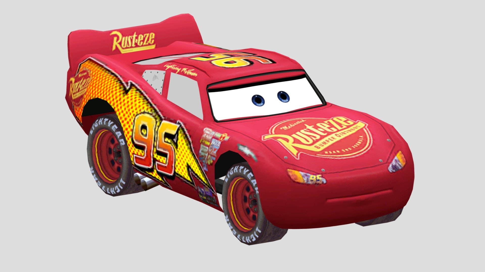GameCube Cars - Lightning McQueen - Download Free 3D model by SMF ...