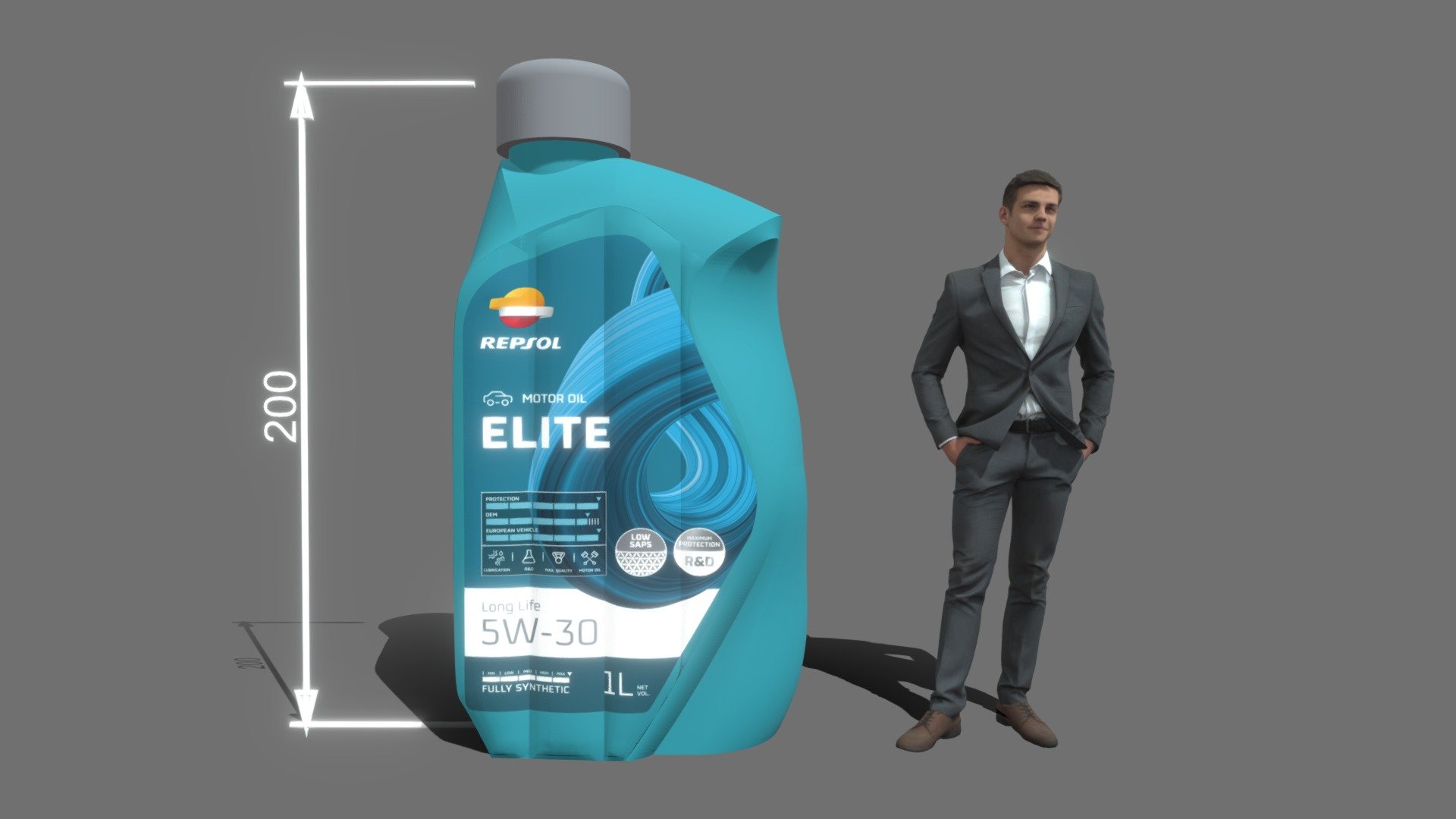 A-741 Envase, Garrafa, Master Repsol, , 1Und, 2m - 3D model by ...