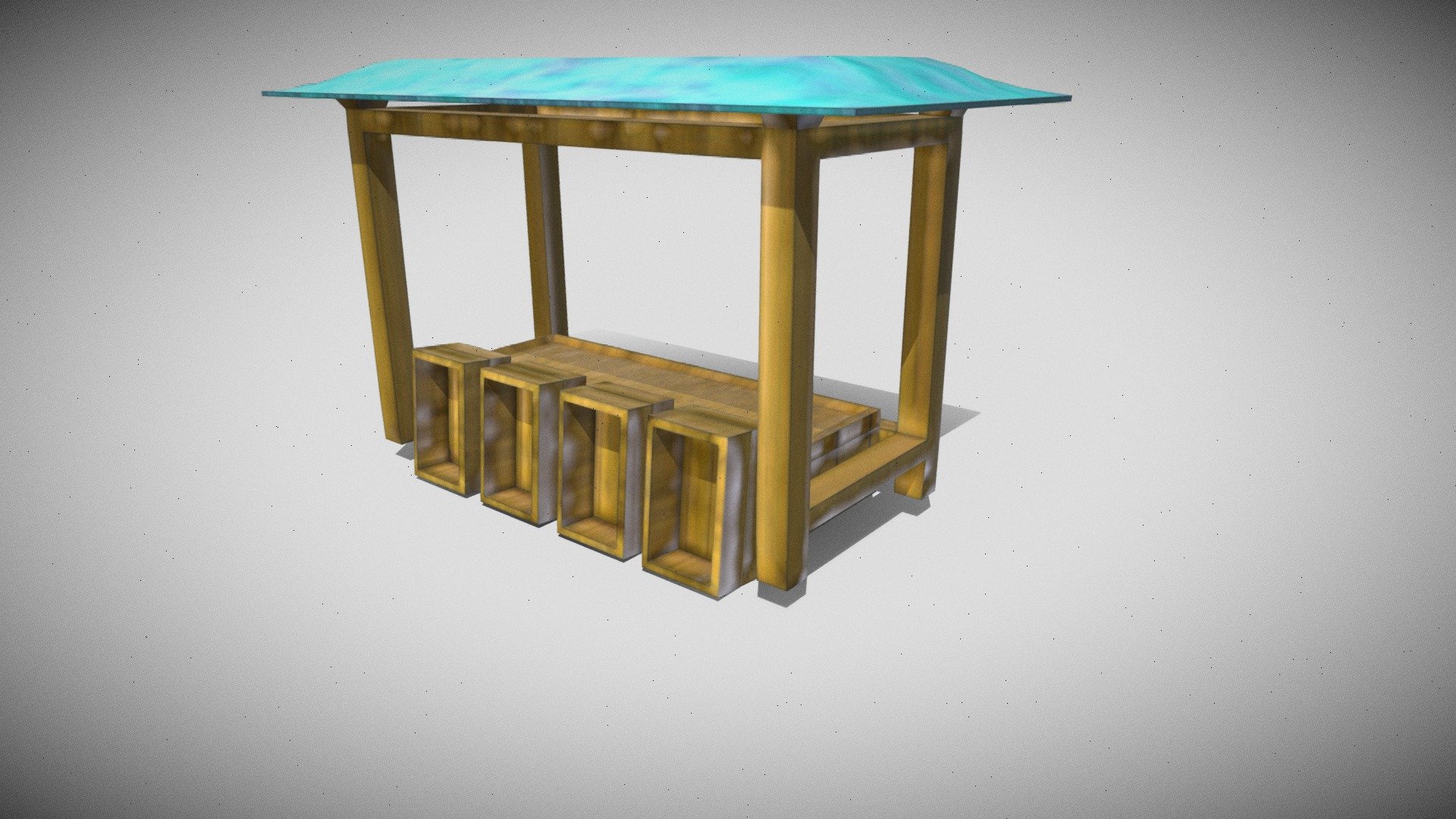 market stall - Download Free 3D model by kai9987kai [510405c] - Sketchfab
