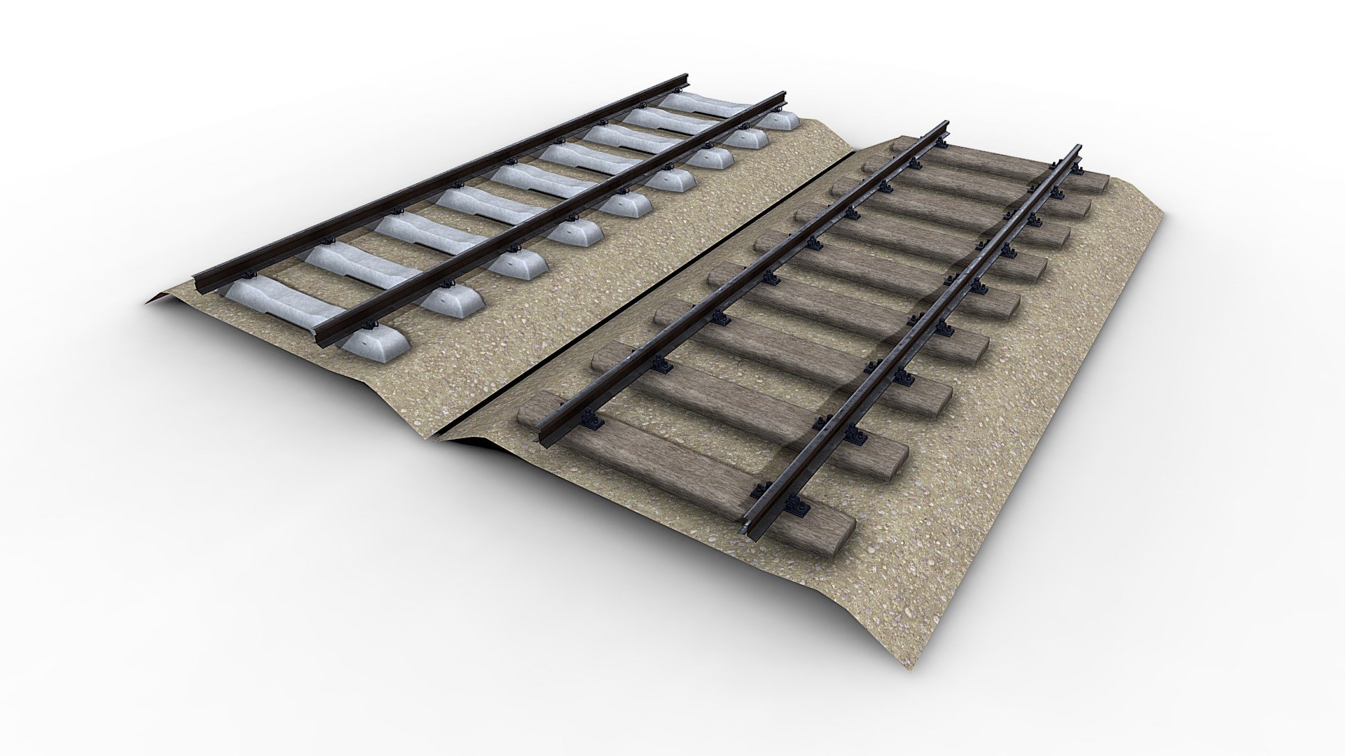 Railway asset - 3D model by SebastianSosnowski [5104e1a] - Sketchfab