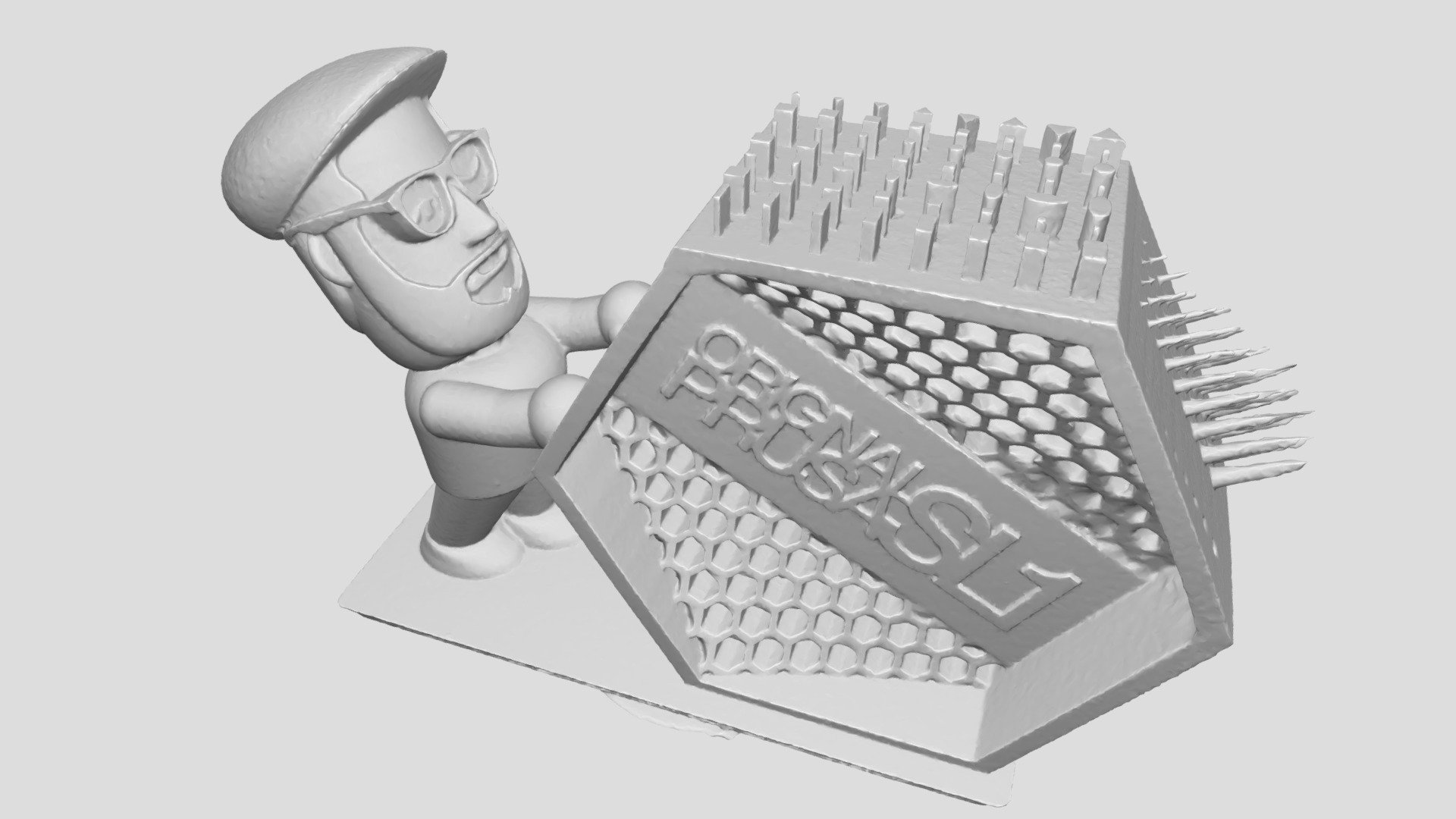 Prusa SL1 Test Object (150%) with OpenScan Mini - Download Free 3D ...