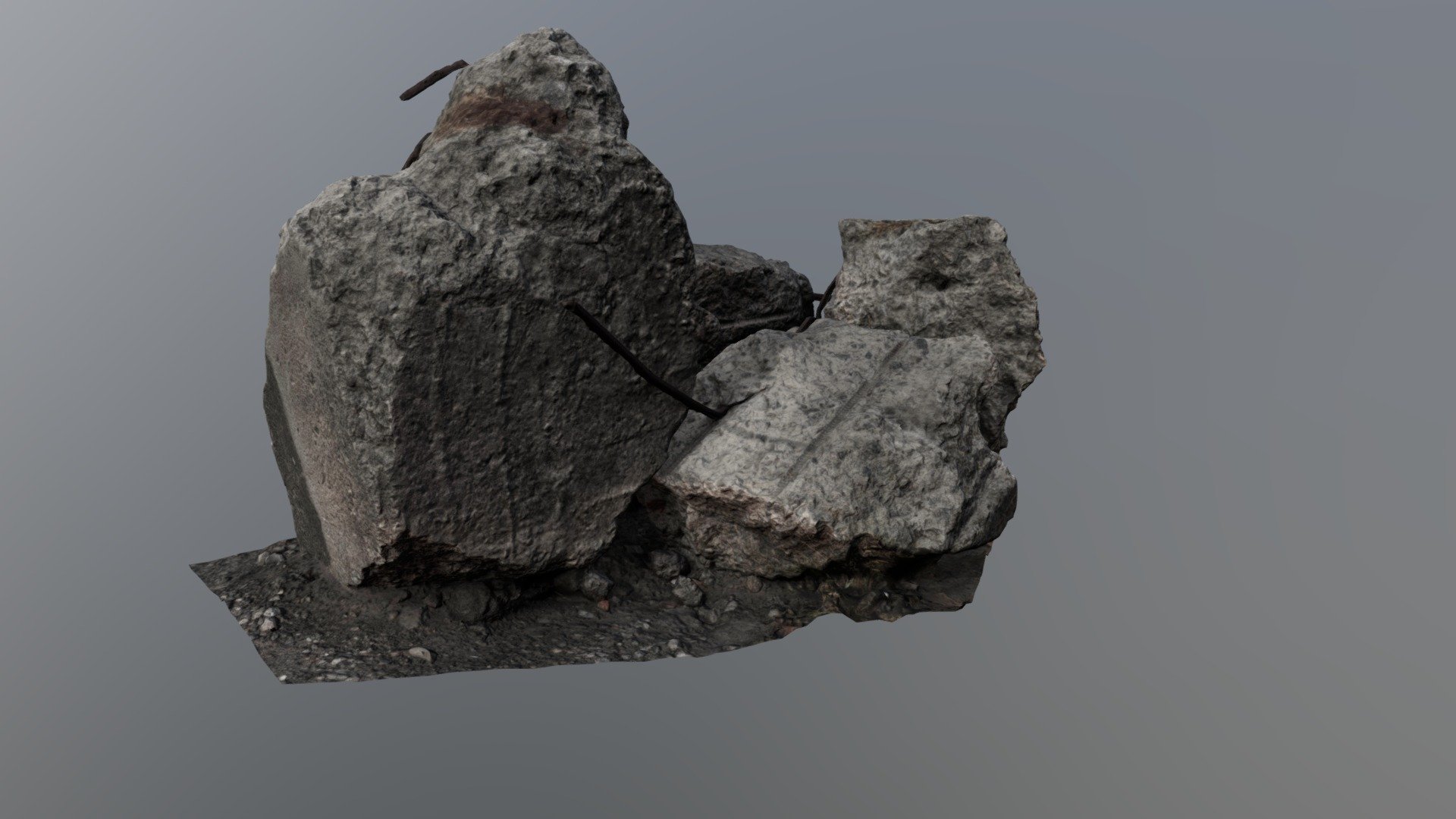 Concrete scraps (3d scan) - 3D model by Universe UA (@UniverseUA ...