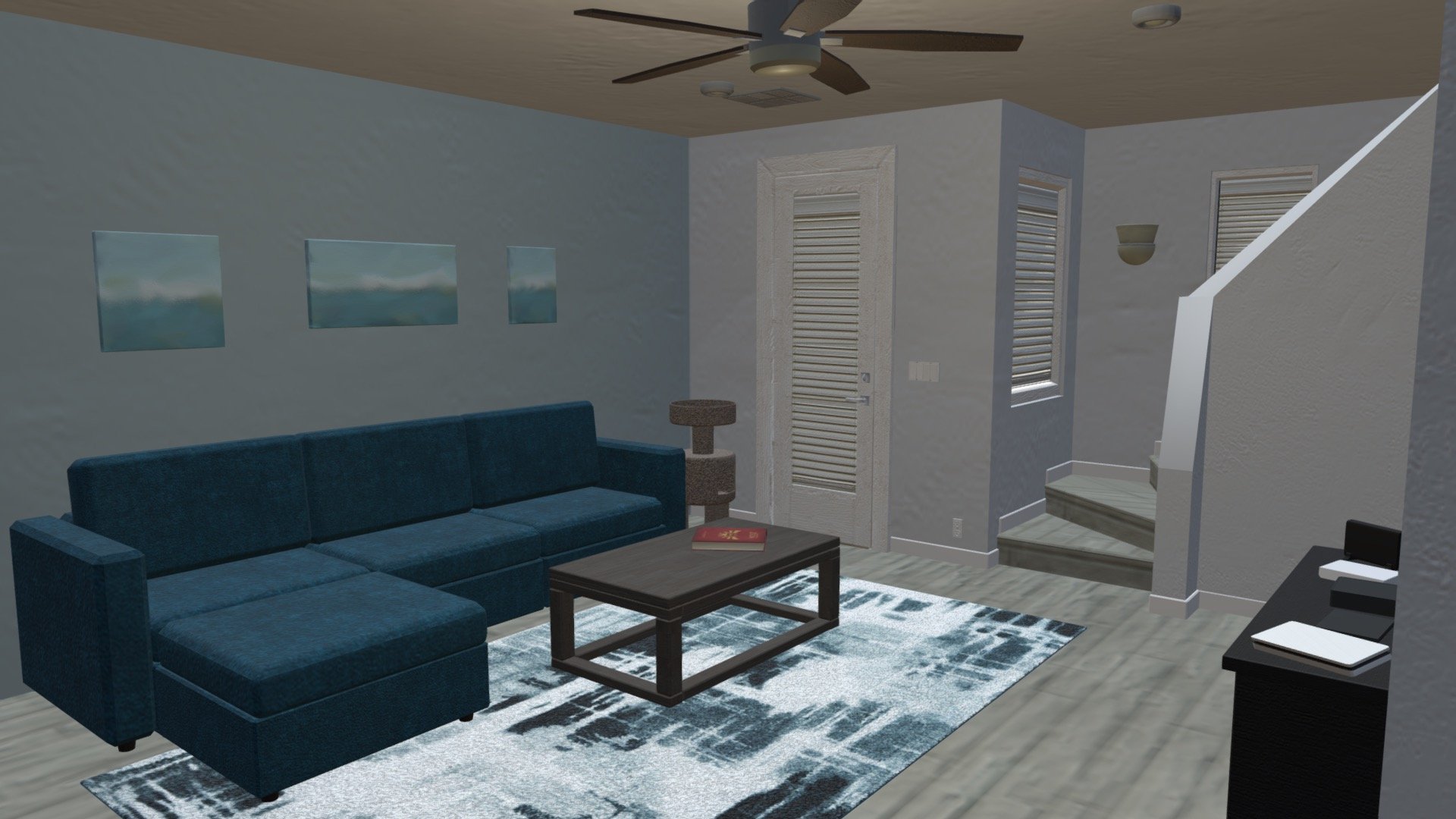 Living Room - 3D model by Kylie Stockberger (@ZeldaLilly) [510e164 ...