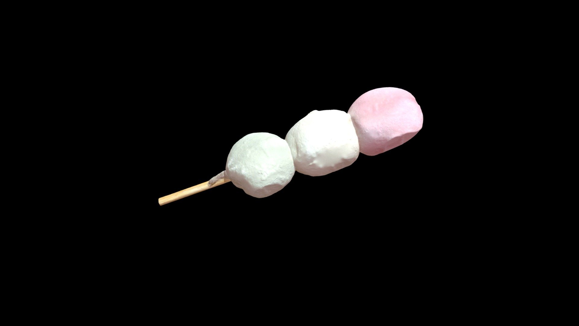 three-colored dumpling - 3D model by 3Dfoodscan collection ...