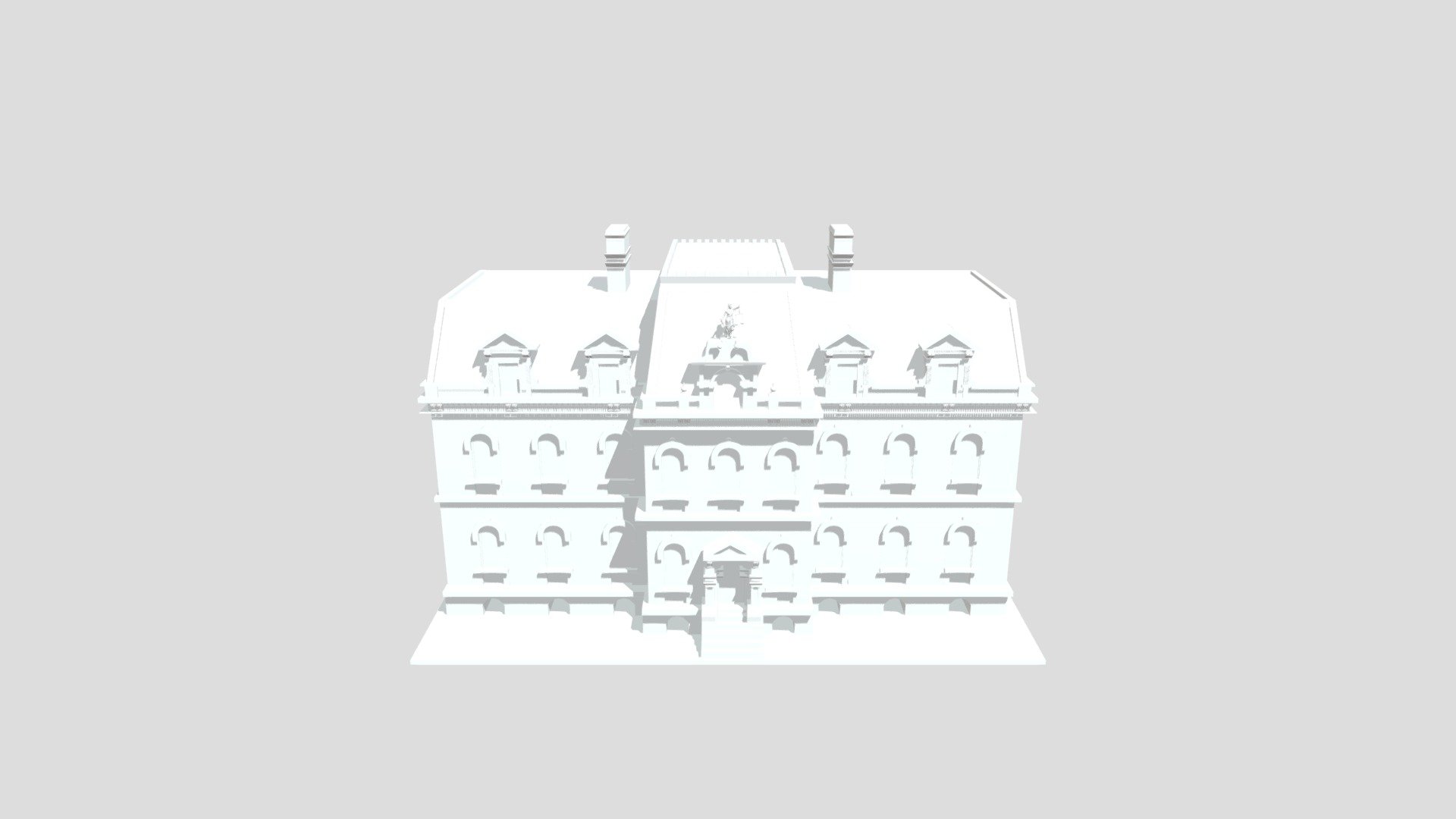 Raleigh Courthouse: 1884-1915 - 3D model by AndysArchiModels (@adnason ...
